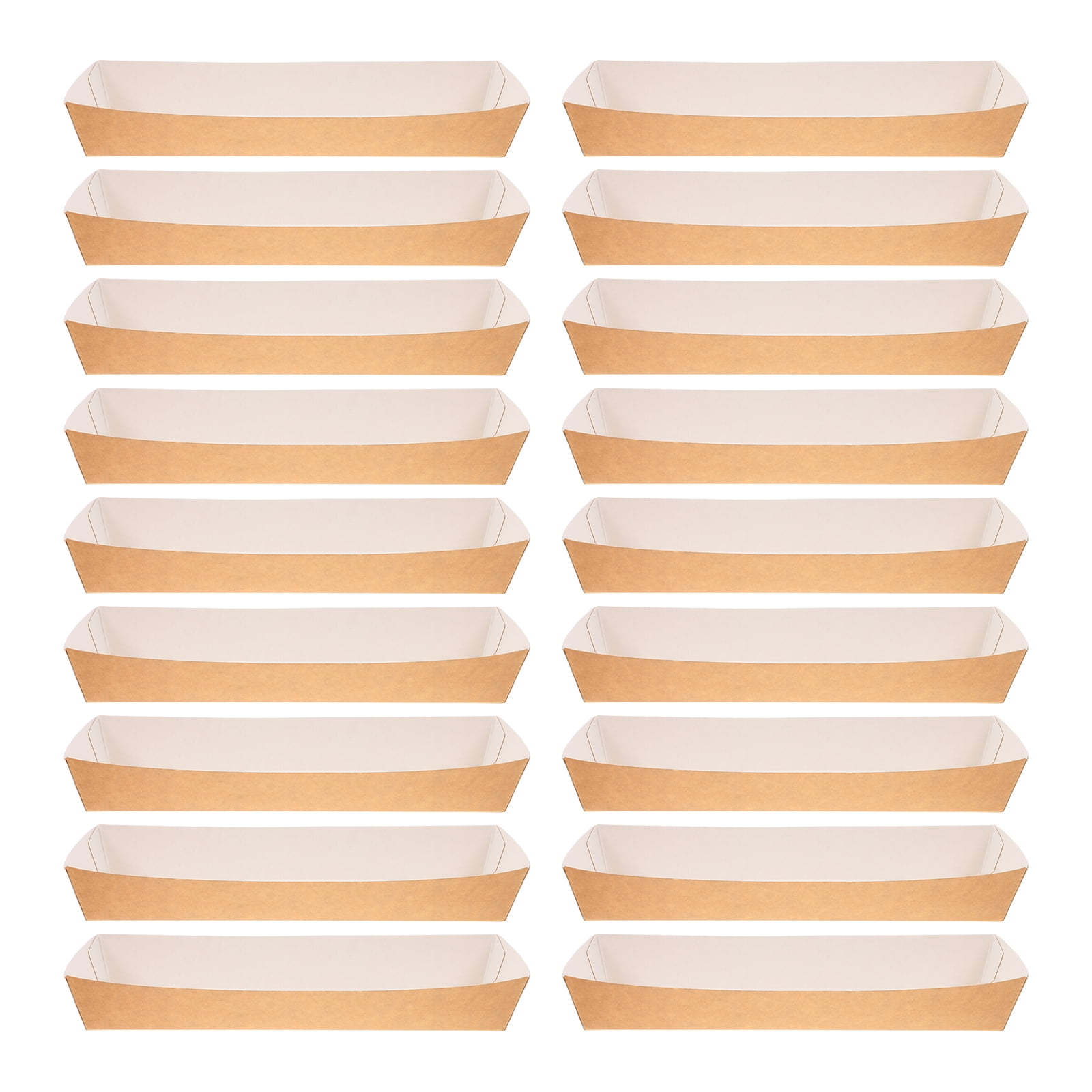 HOMEMAXS 50 Pcs Hamburger Paper Boxes Pastry Snack Tray Hot Dog ...
