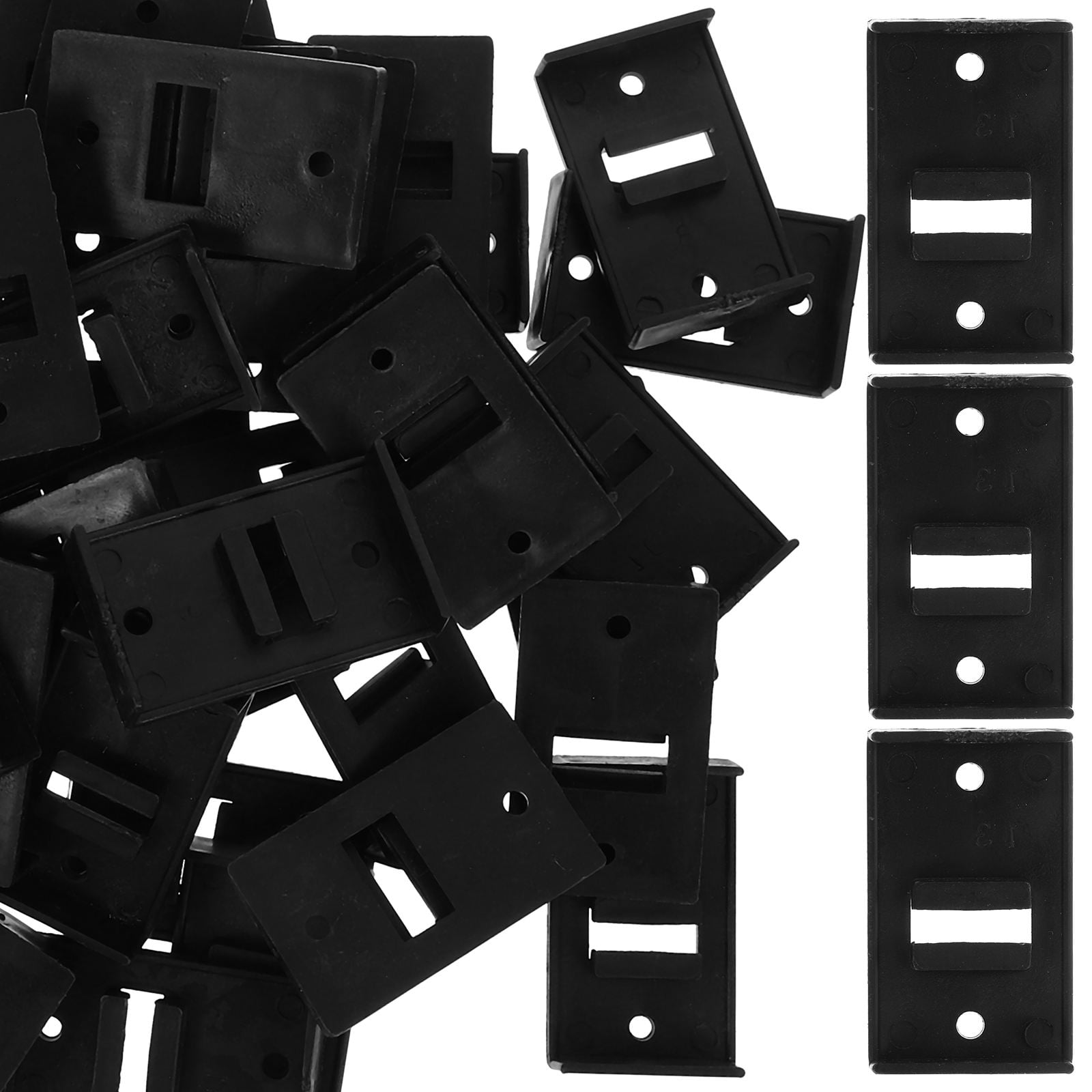 HOMEMAXS 50 Pcs Kitchen Plinth Buckle Cabinet Foot Kick Skirting Board ...