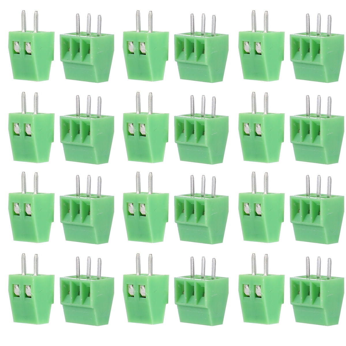 50 Pcs 2 54mm Pitch Straight Pin 2P 3P Screw PCB Terminal Block ...