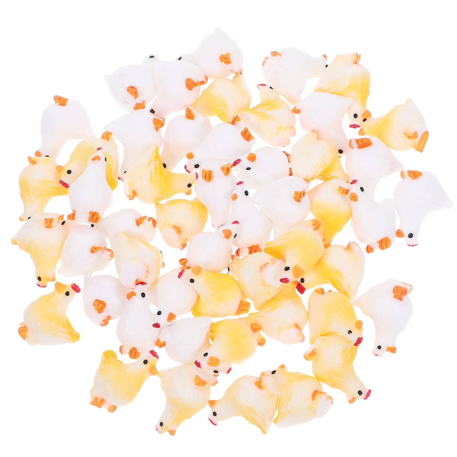 HOMEMAXS 50 Pcs Mini Animal Figurines Miniature Chicken Cartoon Animals ...