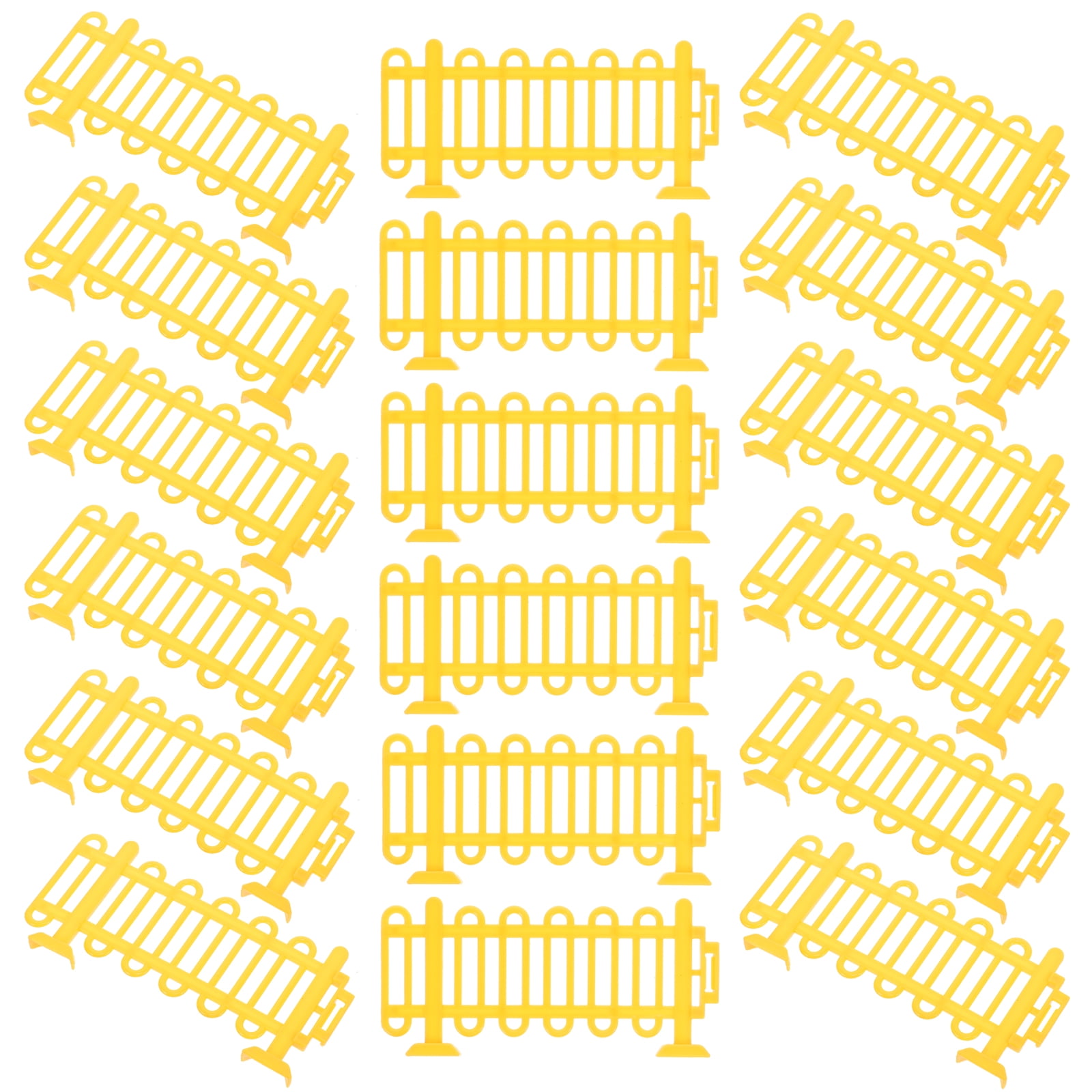 HOMEMAXS 50 Pcs Model Fence Farm Animal Toy Gate Simulated Isolation ...