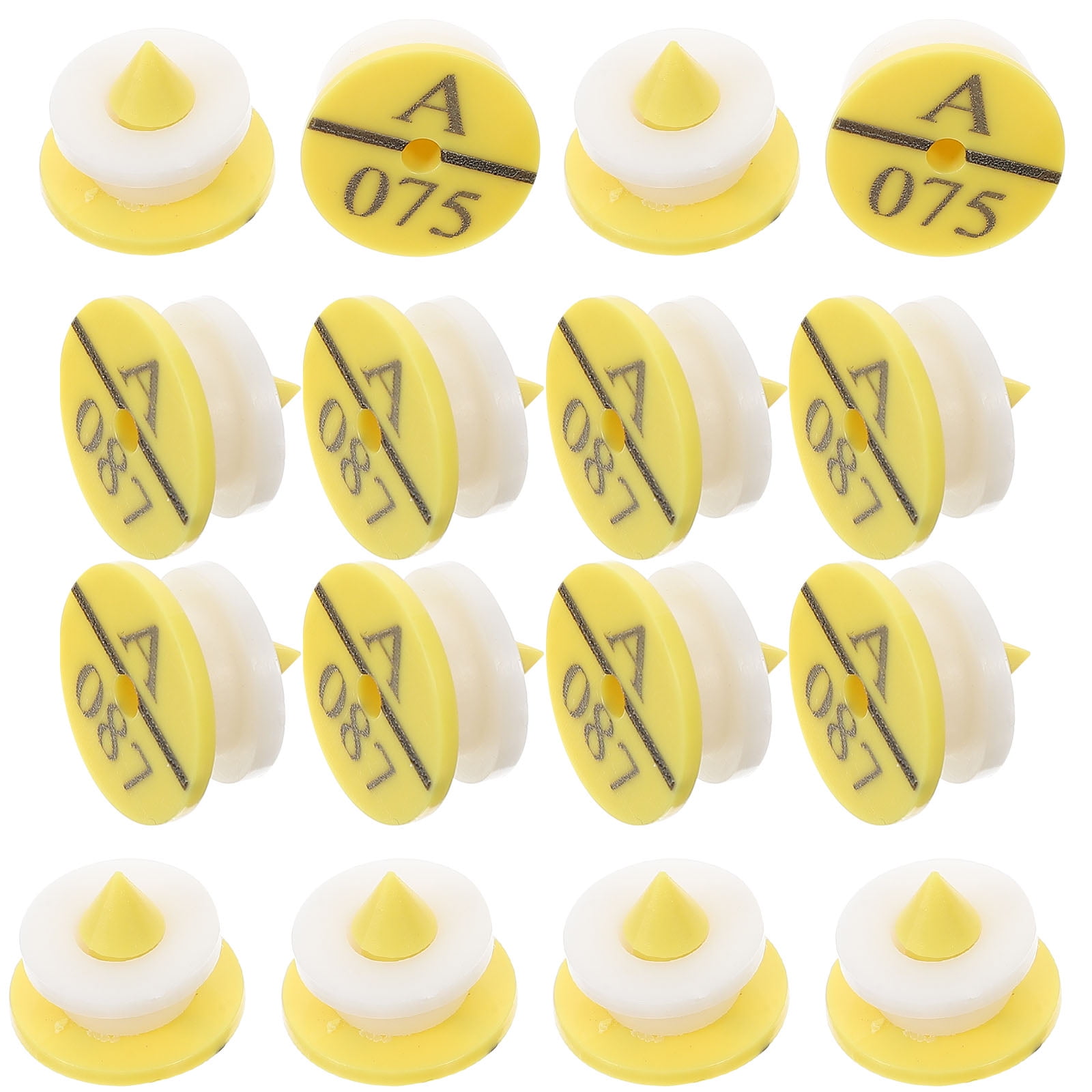HOMEMAXS 50 Pcs Poultry Ear Tags for Cattle Fly Rabbit Identification ...