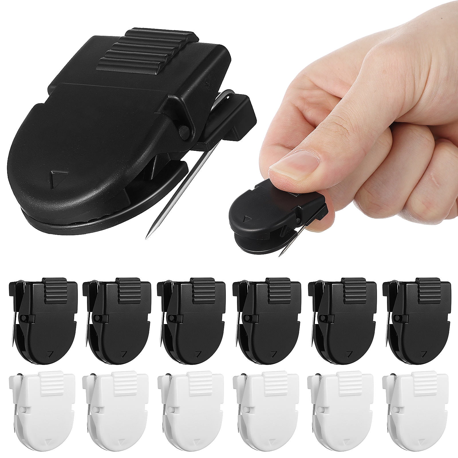 HOMEMAXS 50 Pcs Push Pin Clips Panel Wall Clips Cubicle Picture Hangers ...