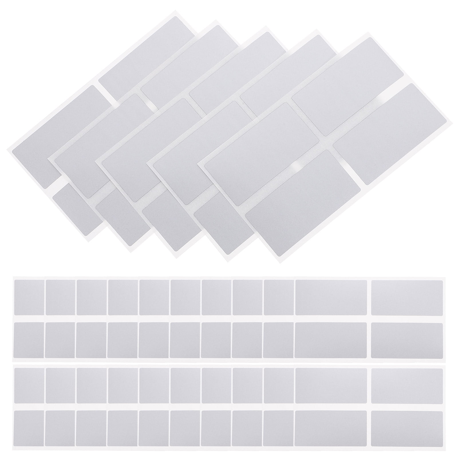 HOMEMAXS 50 Pcs Scratch Card Stickers off Labels for Weddings Silver ...