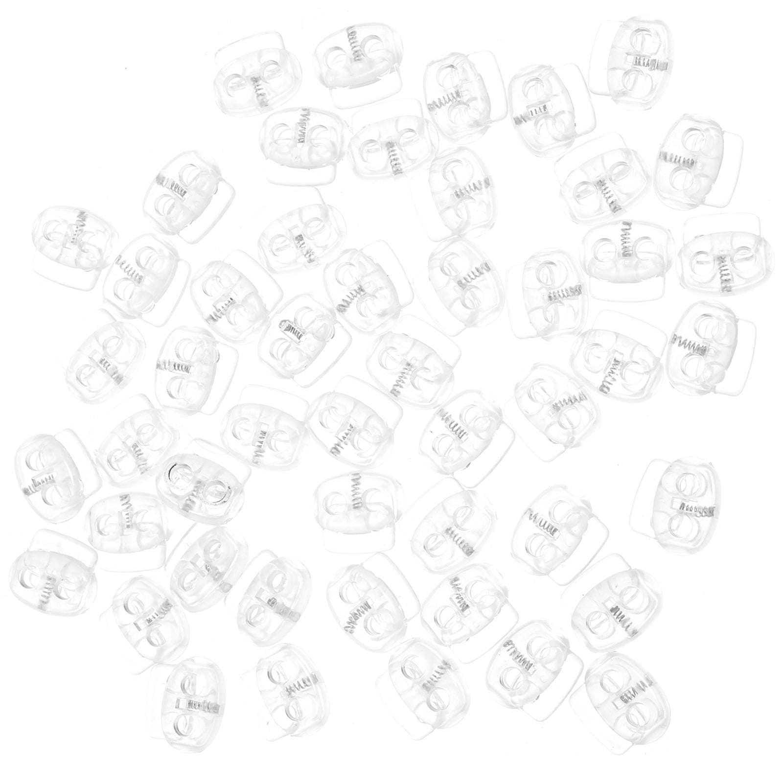 HOMEMAXS 50 Pcs Spring Buckle Tightener Toggle Stopper Cord Locks ...