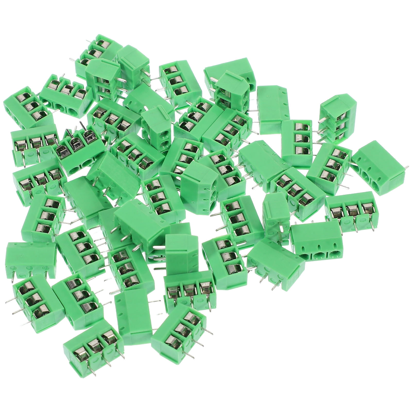 HOMEMAXS 50 Pcs Terminals Connector Wire Cable Crimp Block Dark Green ...