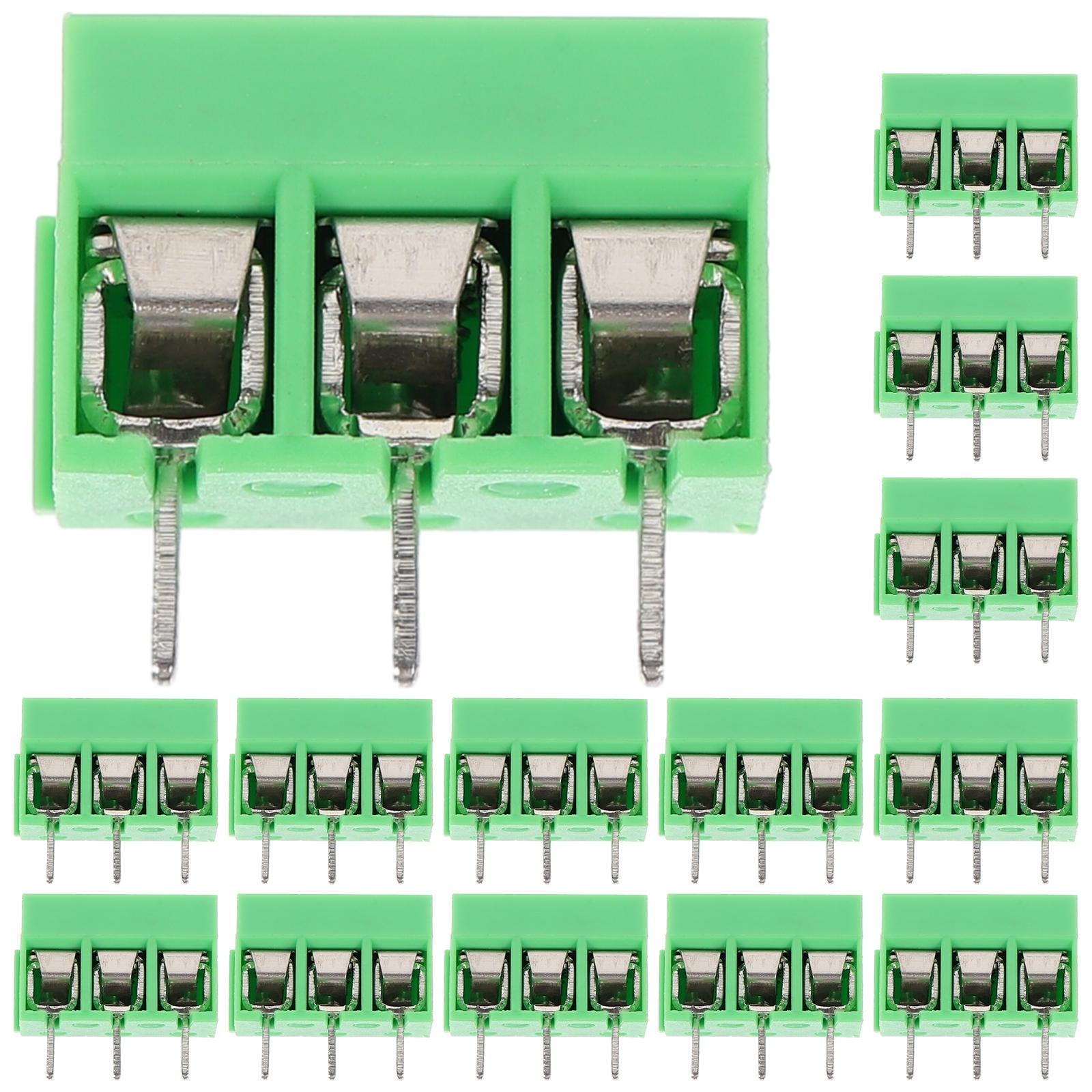 HOMEMAXS 50 Pcs Terminals Strips Connector Wire Cable Wiring Dark Green ...