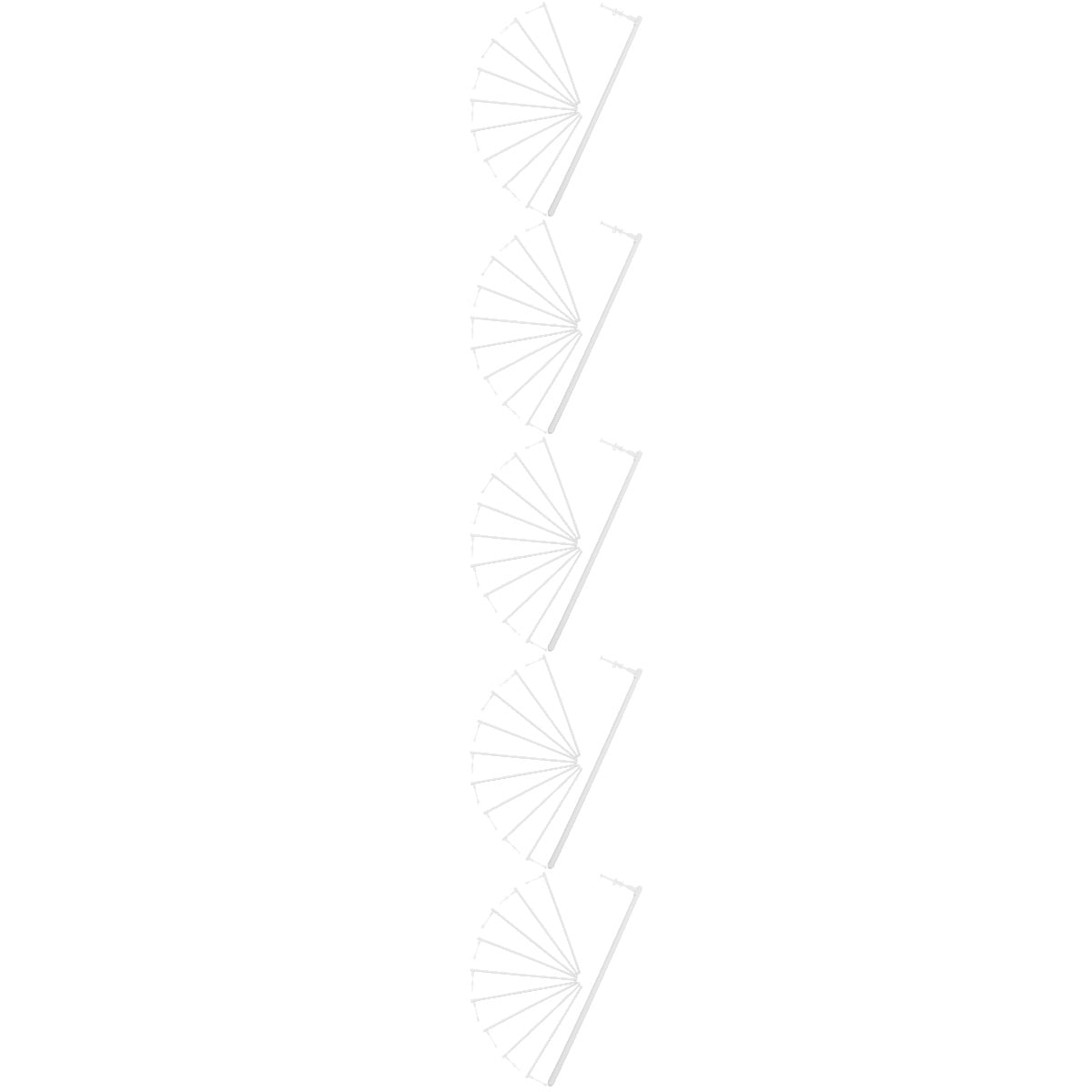 HOMEMAXS 50 Pcs Windmill Replacement Parts DIY Windmill Making Rods ...