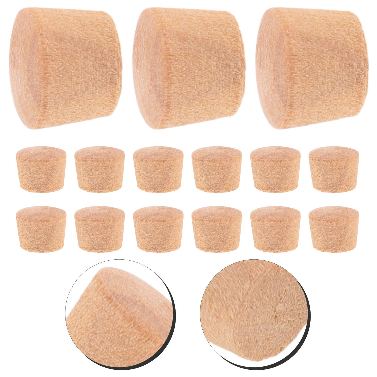 HOMEMAXS 50 Pieces Lightweight Wood Cork Plugs for Decor Screw Hole ...
