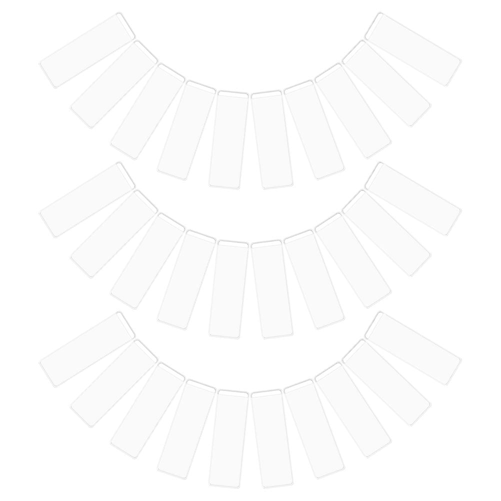 HOMEMAXS 50 Sets Transparent Adhesive Label Pockets Index Cards Holder ...