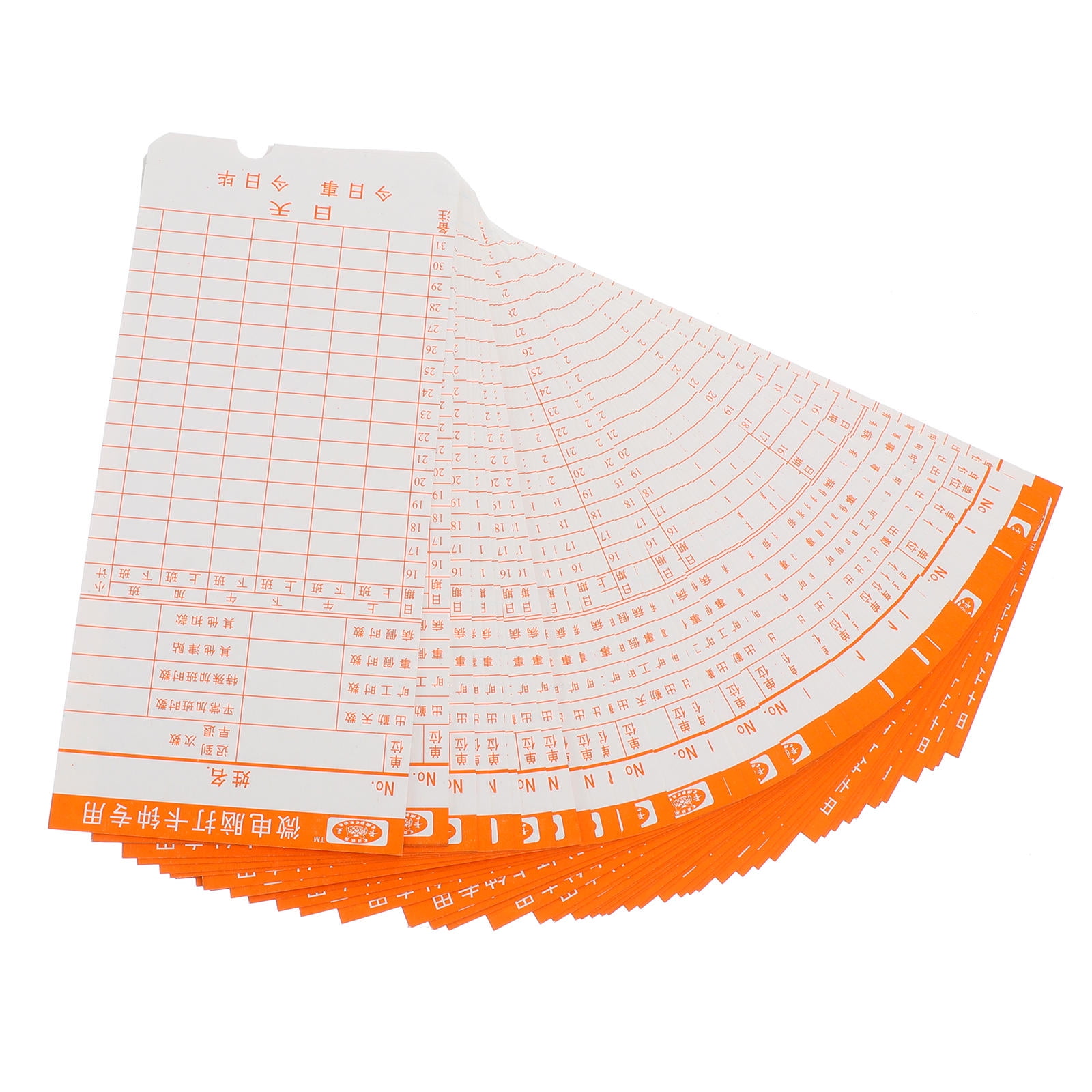 HOMEMAXS 50 Sheets Cards Number Timecard Clocking Employee Work Office ...