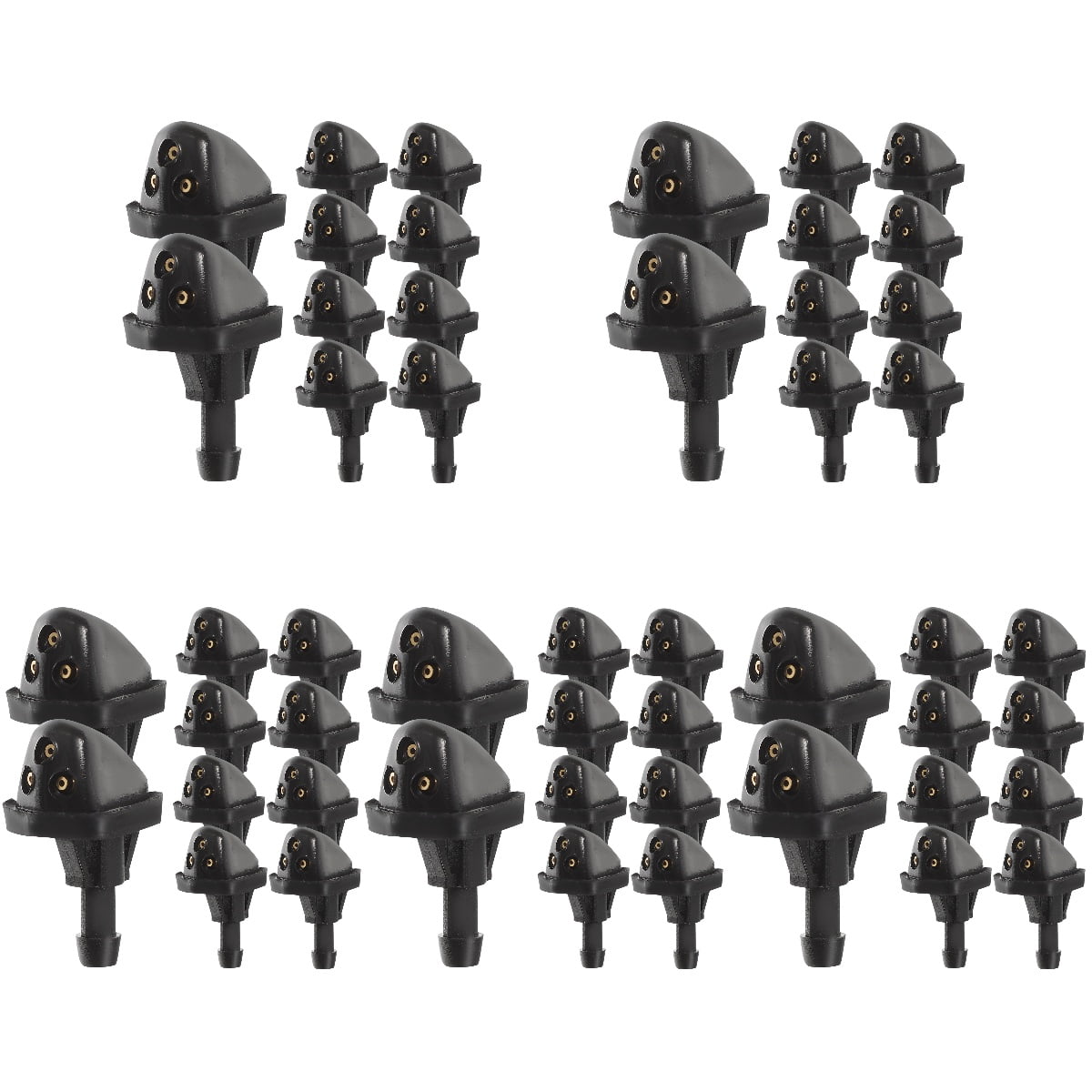 HOMEMAXS 50 pcs Front Windshield Washer Nozzle Wiper Nozzle 3 Holes ...