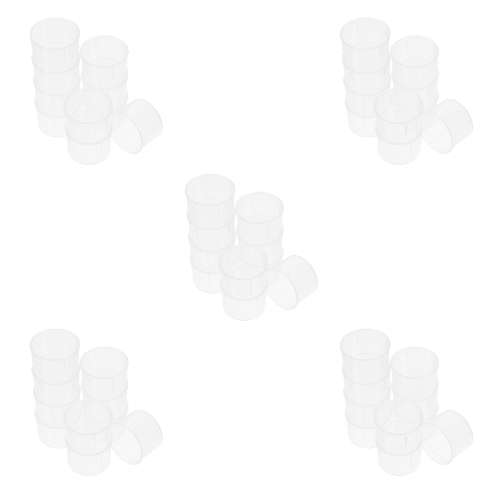 HOMEMAXS Raindrops 50 pcs Measuring Cup Plastic Graduated Beaker ...