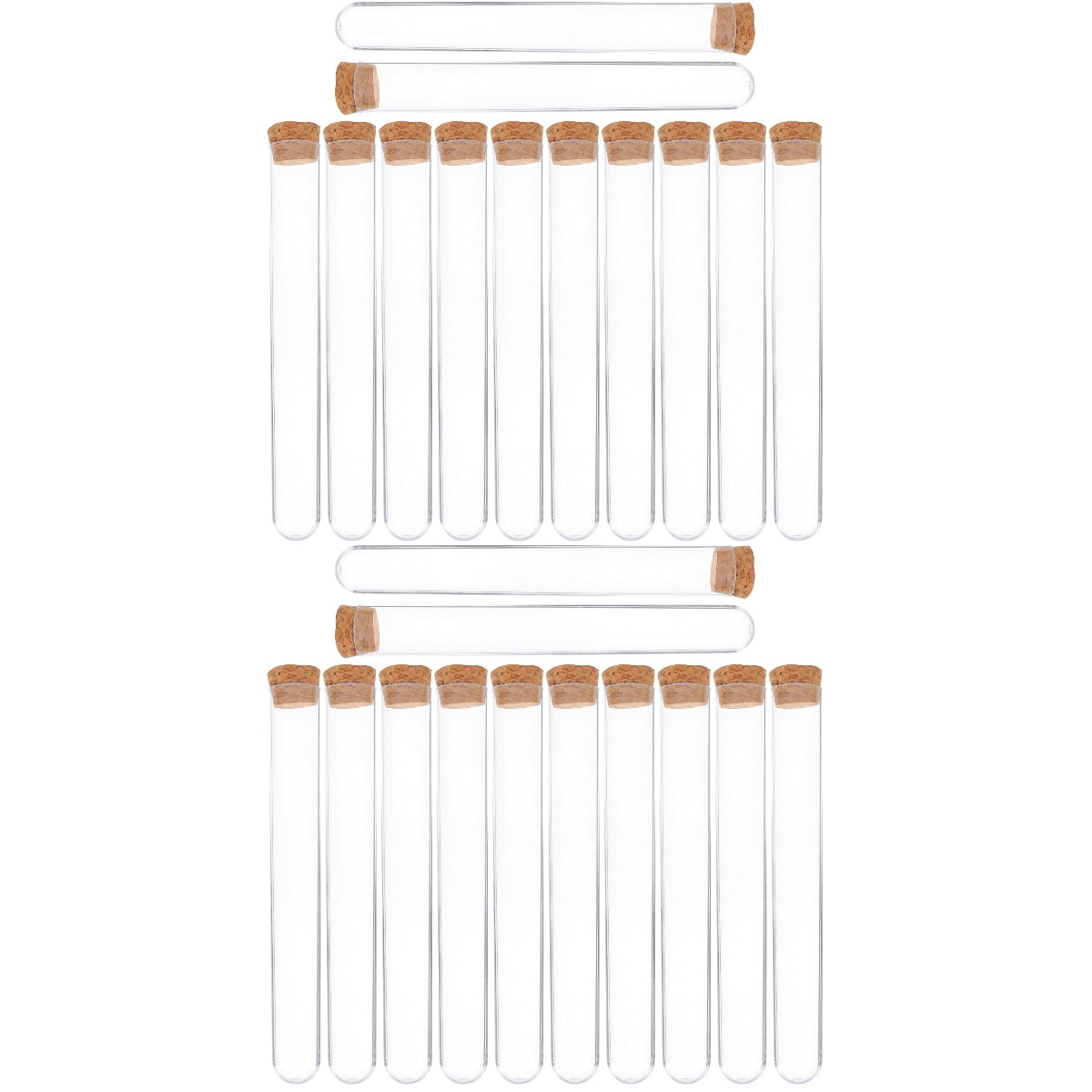 HOMEMAXS 50 pcs Small Test Tubes Sample Testing Tubes Liquids Storage ...