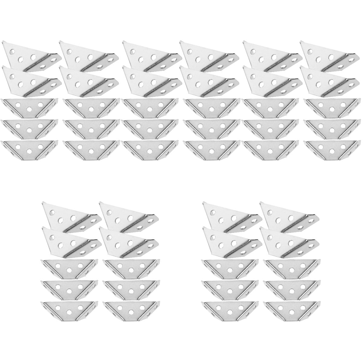 HOMEMAXS 50 pcs Trapeziform Angle Brackets Heavy Duty Corner Brace ...