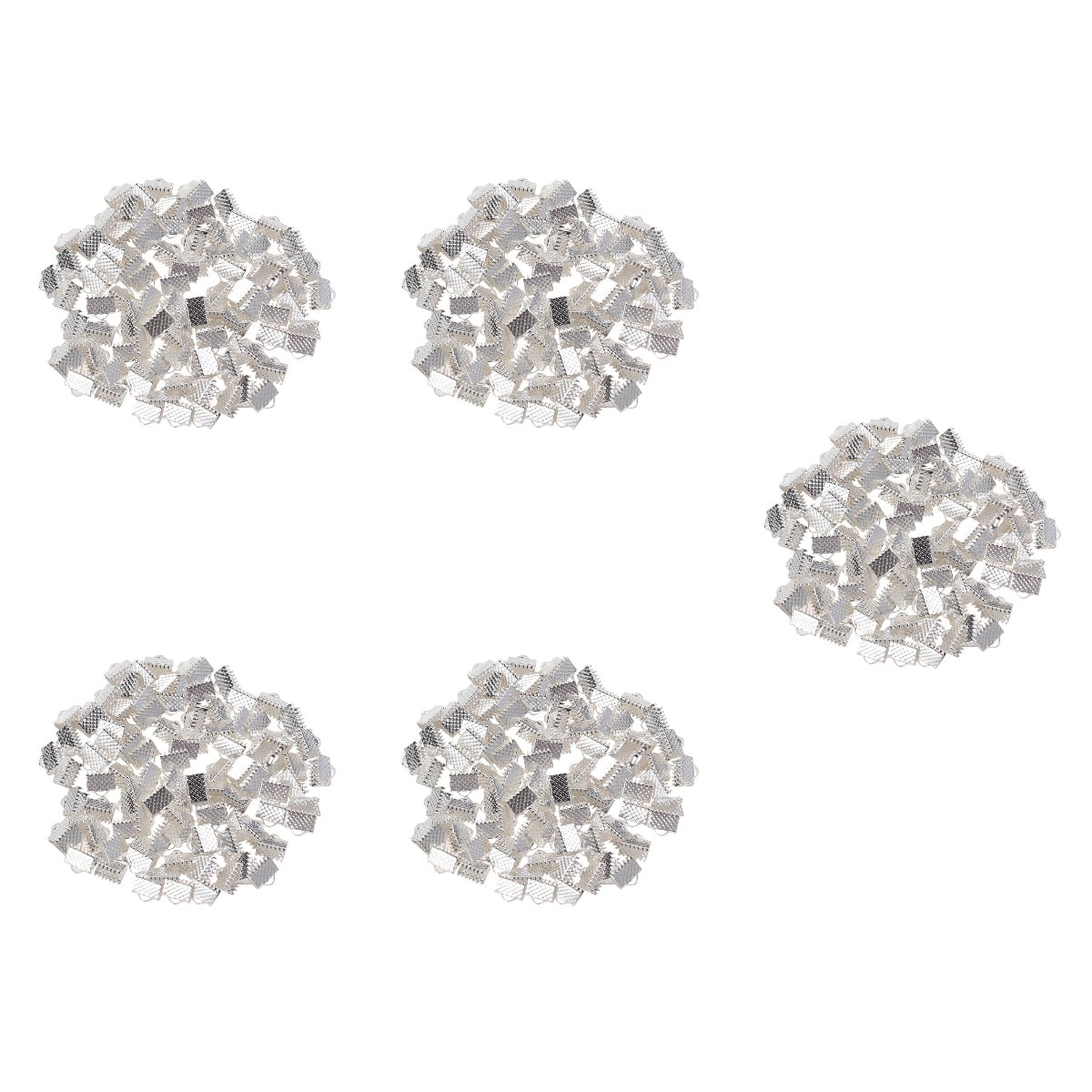 HOMEMAXS 500 PCS Ribbon Ends Fastener Kneading Clamp Ends Clasps Clamps ...