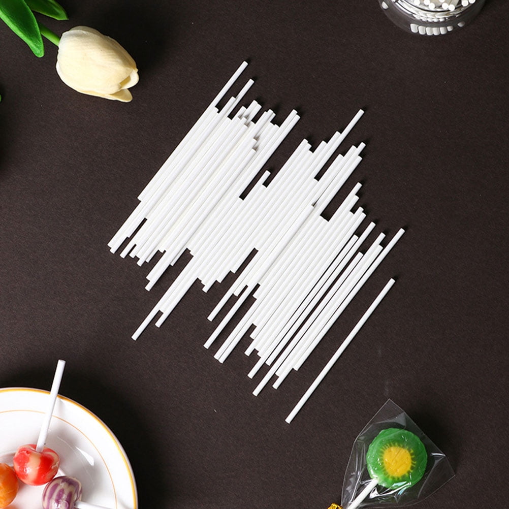 HOMEMAXS 500 Pcs Lollipop Paper Stick Candy Making Ingredients ...