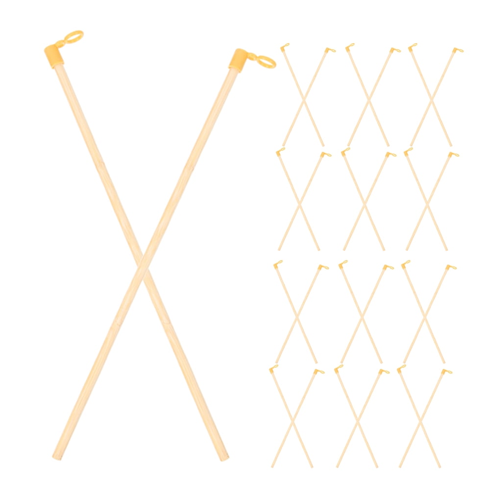 HOMEMAXS 50PCS Handheld Lantern Poles Wood Lantern Sticks Lantern ...