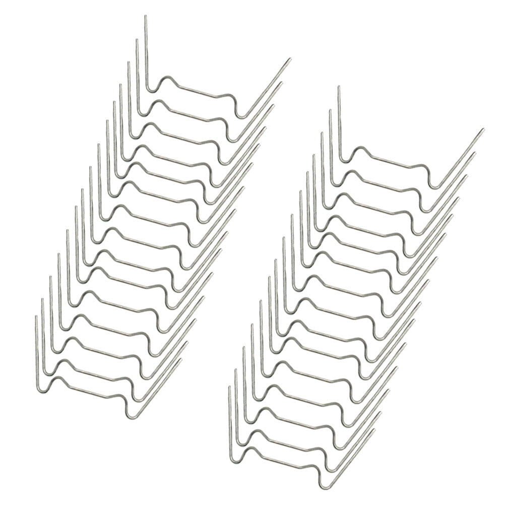 HOMEMAXS 50PCS W-shape Galvanized Nails Lawn Fixing Nails Gardening ...