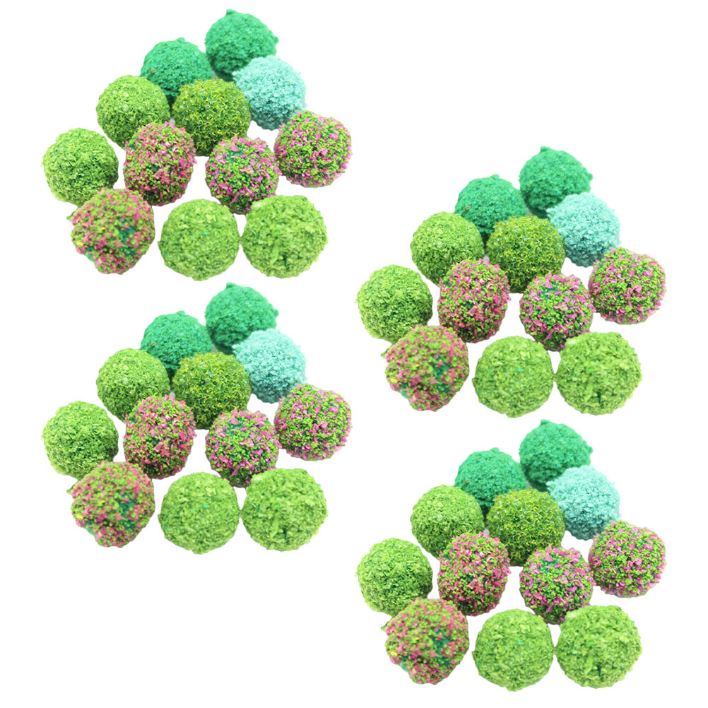 HOMEMAXS 50Pcs Miniature Plant Ball Sand Table Bush Trees Balls ...