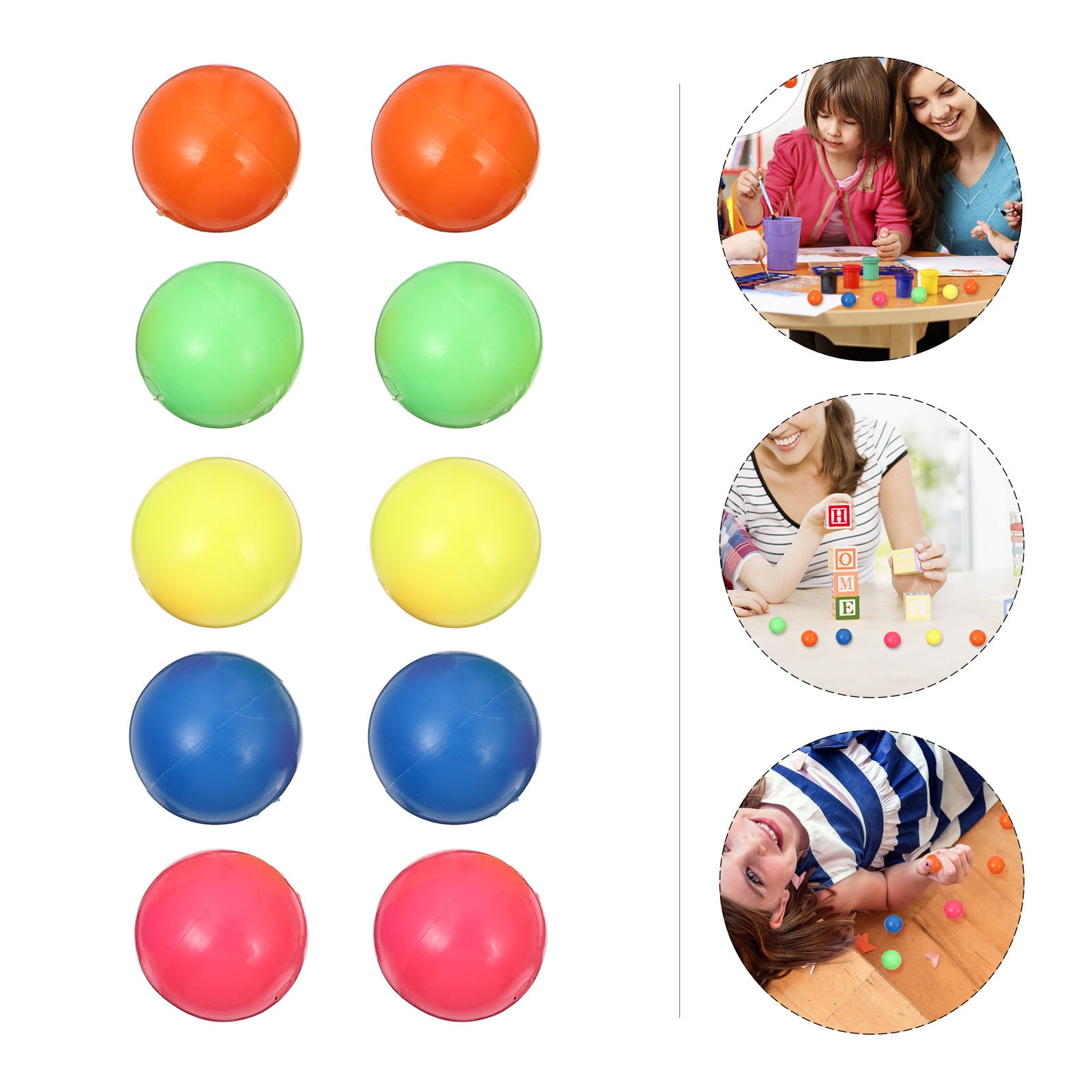 HOMEMAXS 50pcs Assorted Color Counting Balls for Kids Probability ...