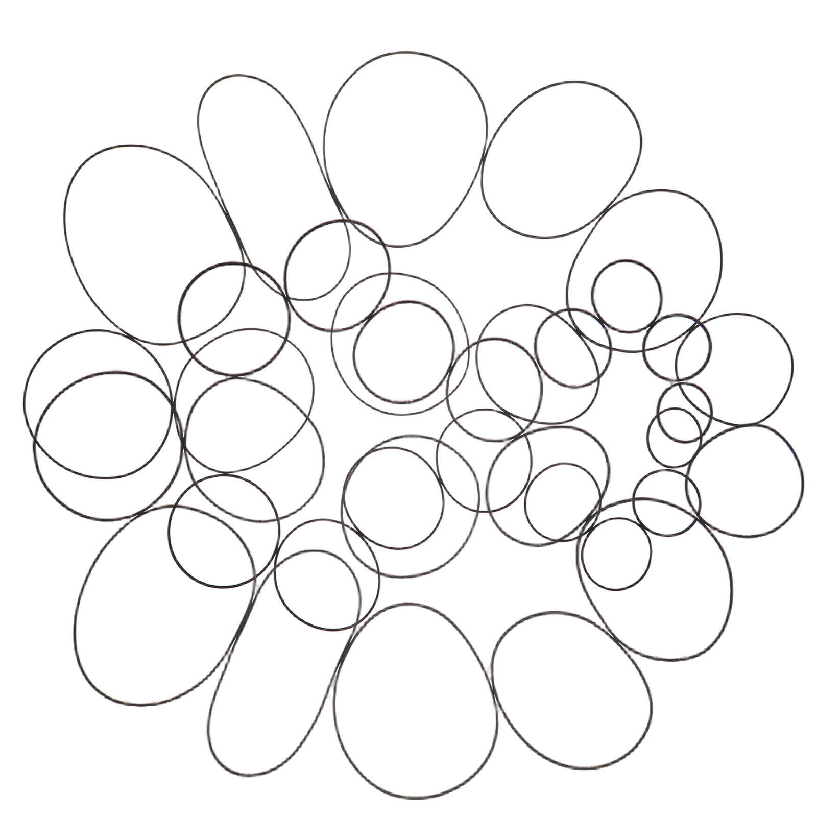 HOMEMAXS 50pcs Assorted Rubber Belt for Cassette Recorder and Tape ...