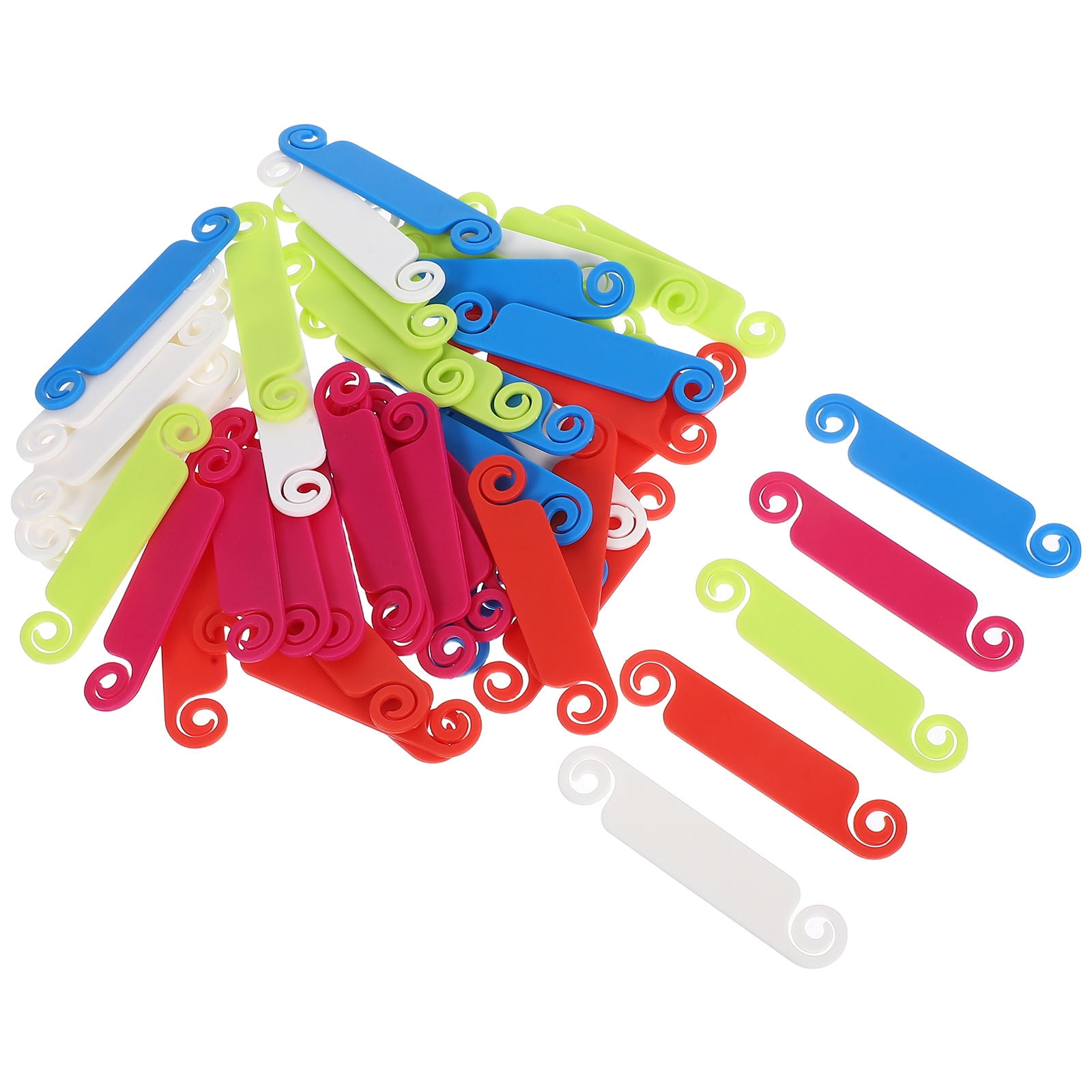 HOMEMAXS 50pcs Cable Identification Tags Waterproof Plastic Writable ...