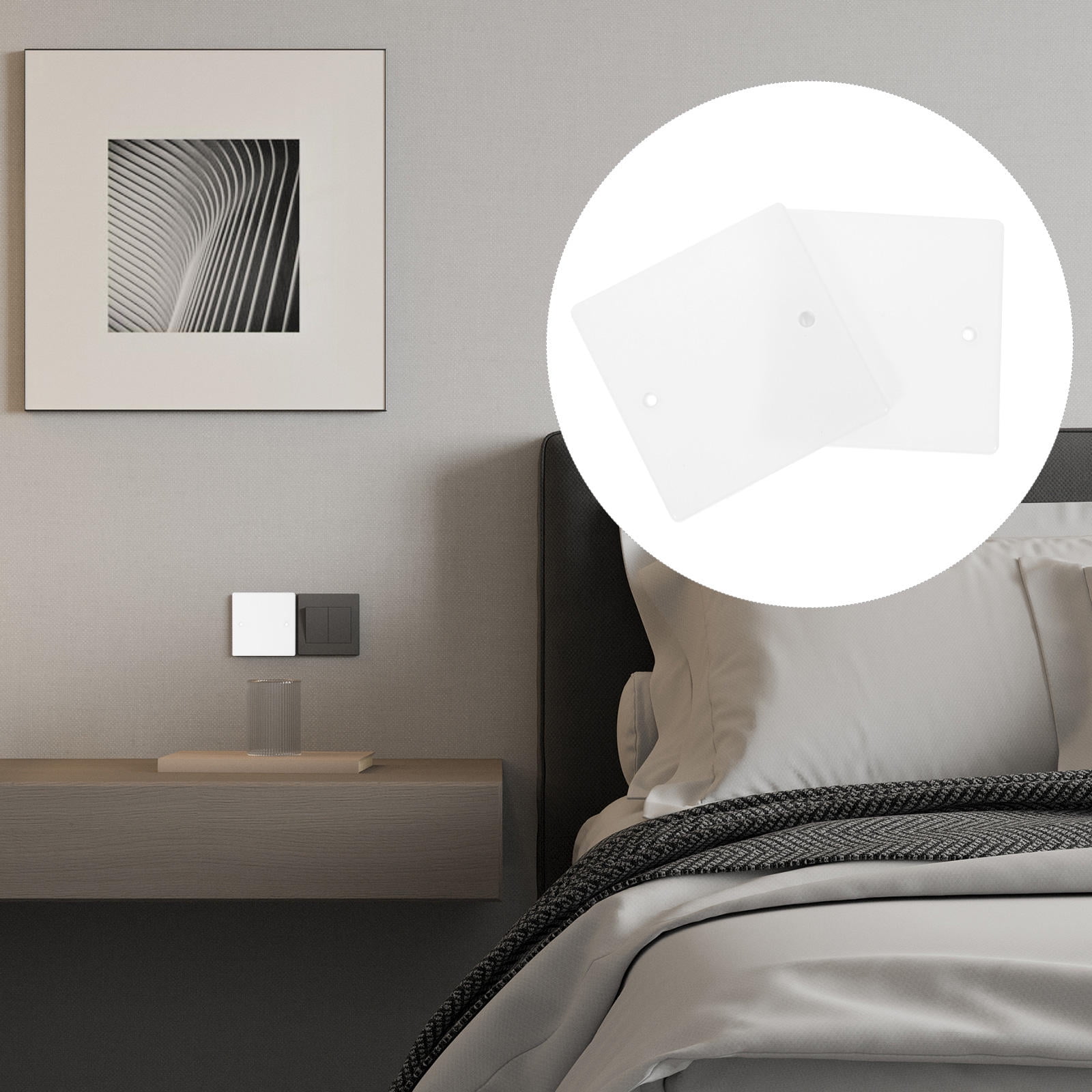 HOMEMAXS 50pcs Ceiling Cover Plate Rectangular Electrical Cover Ceiling ...