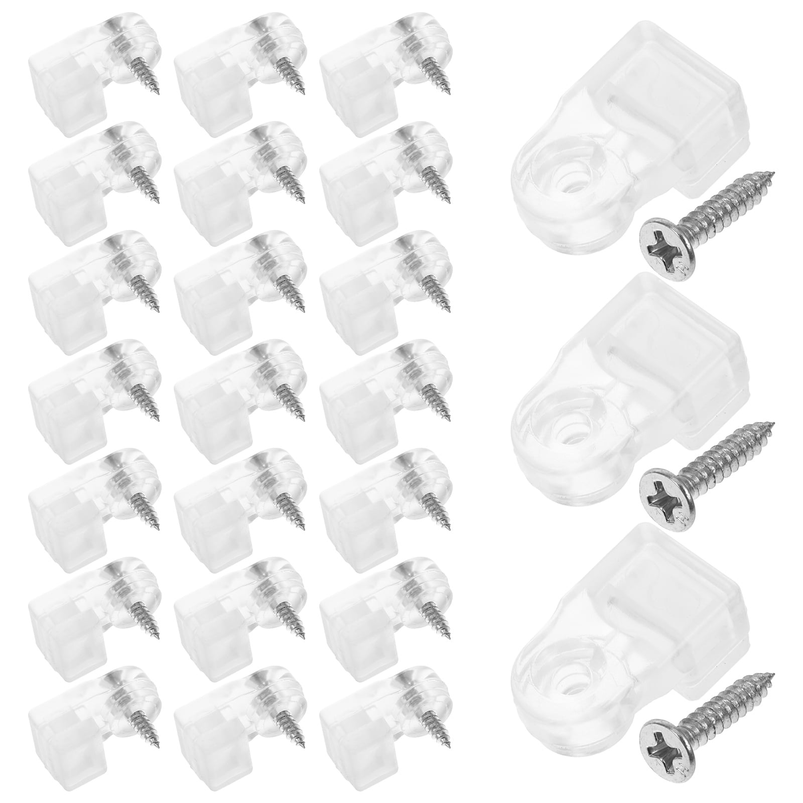 HOMEMAXS 50pcs Glass Retainer Clips Glass Clips For Windows Cabinet ...