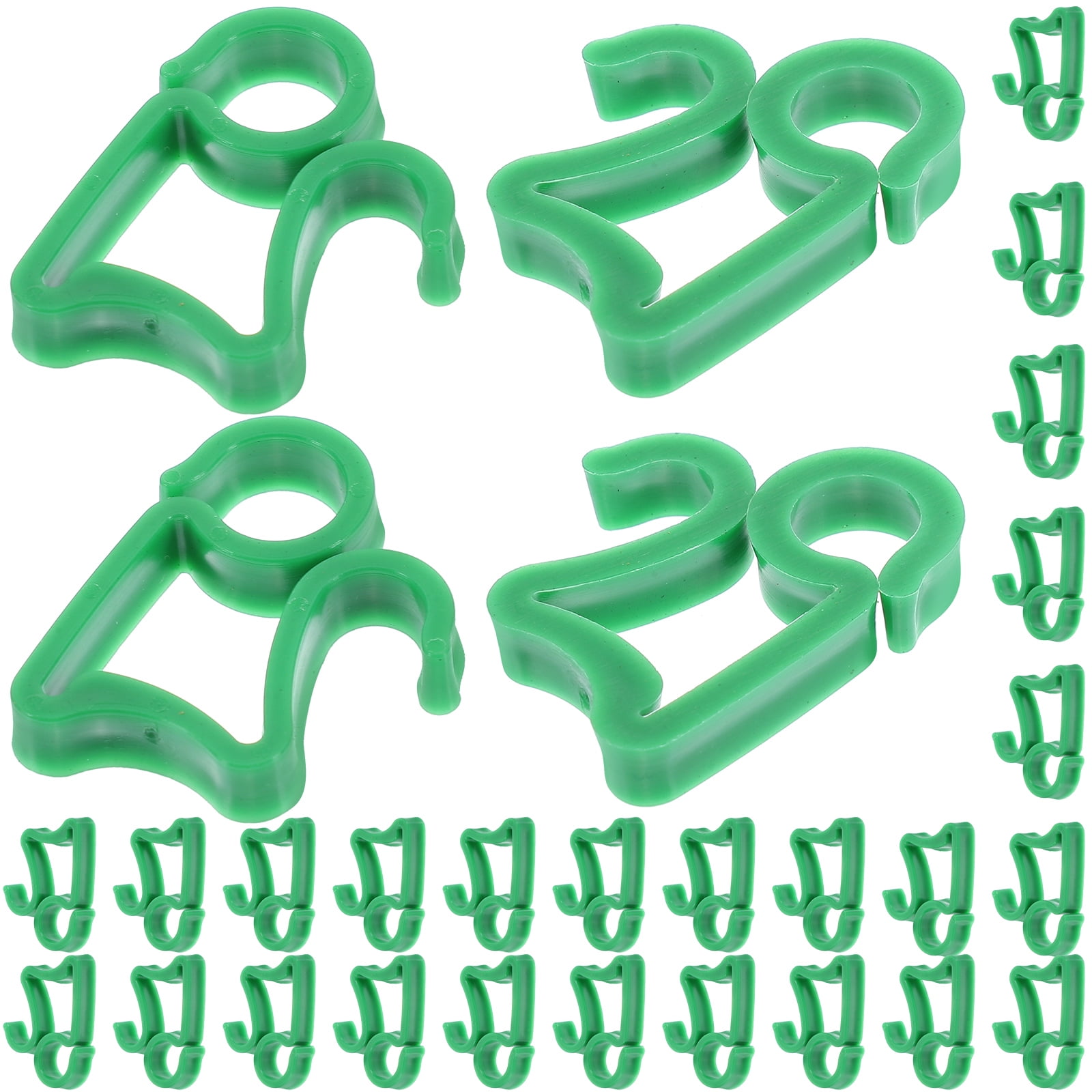 HOMEMAXS 50pcs Outdoor String Lights Clips Plastic Light Hanger Outside ...