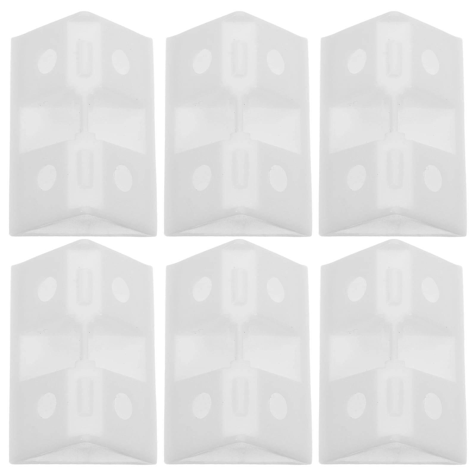 HOMEMAXS 50pcs Plastic L Bracket For Shelves Furniture Corner Bracket ...