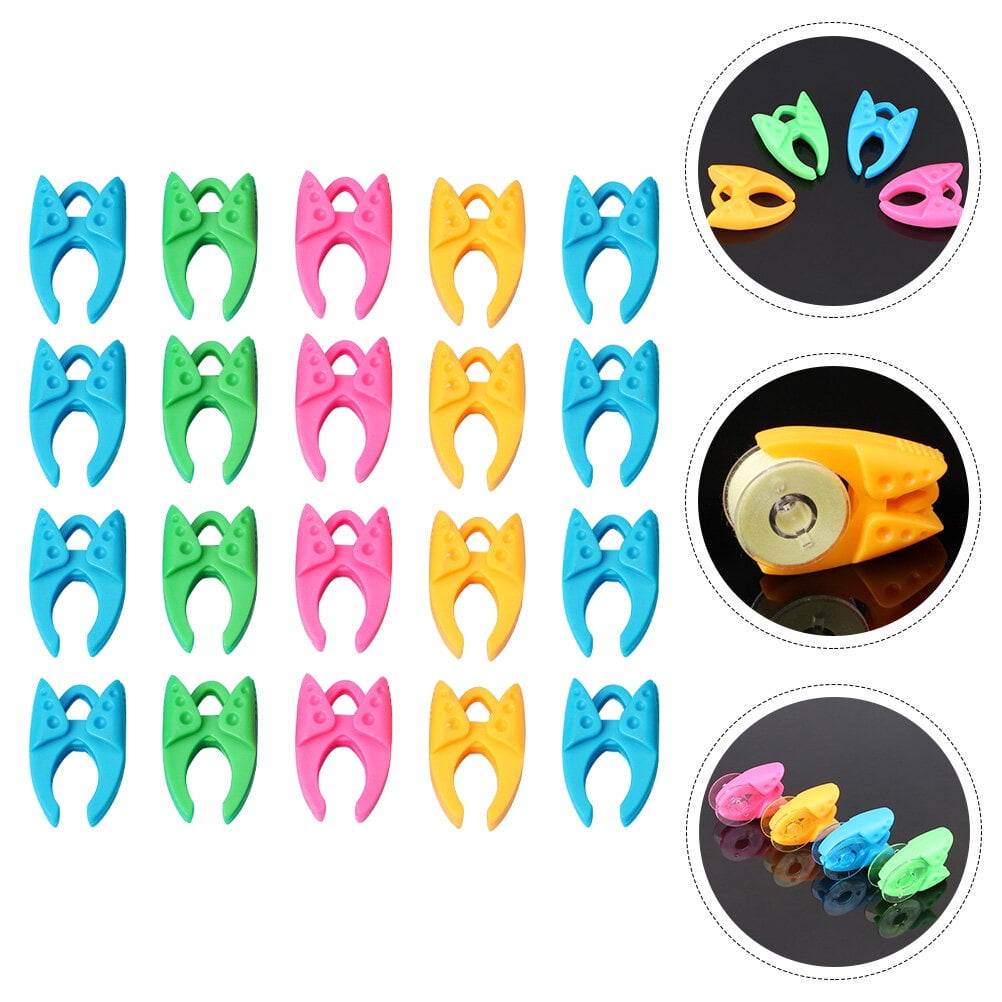 HOMEMAXS 50pcs Sewing Bobbins Bobbin Clips Quilting Thread Clips Sewing ...