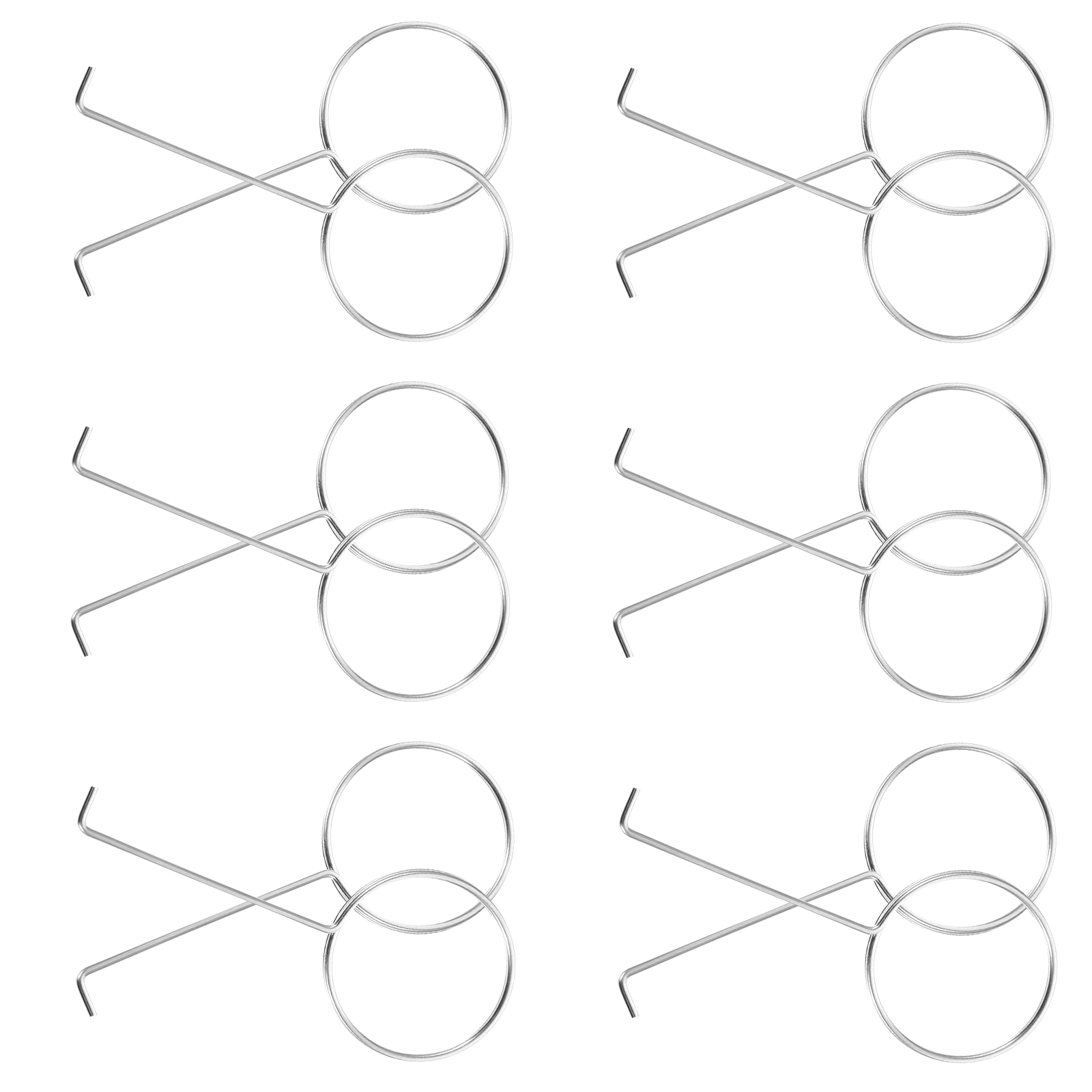 HOMEMAXS 50pcs Stainless Drain Hook Drain Lifting Hook Metal Drain ...