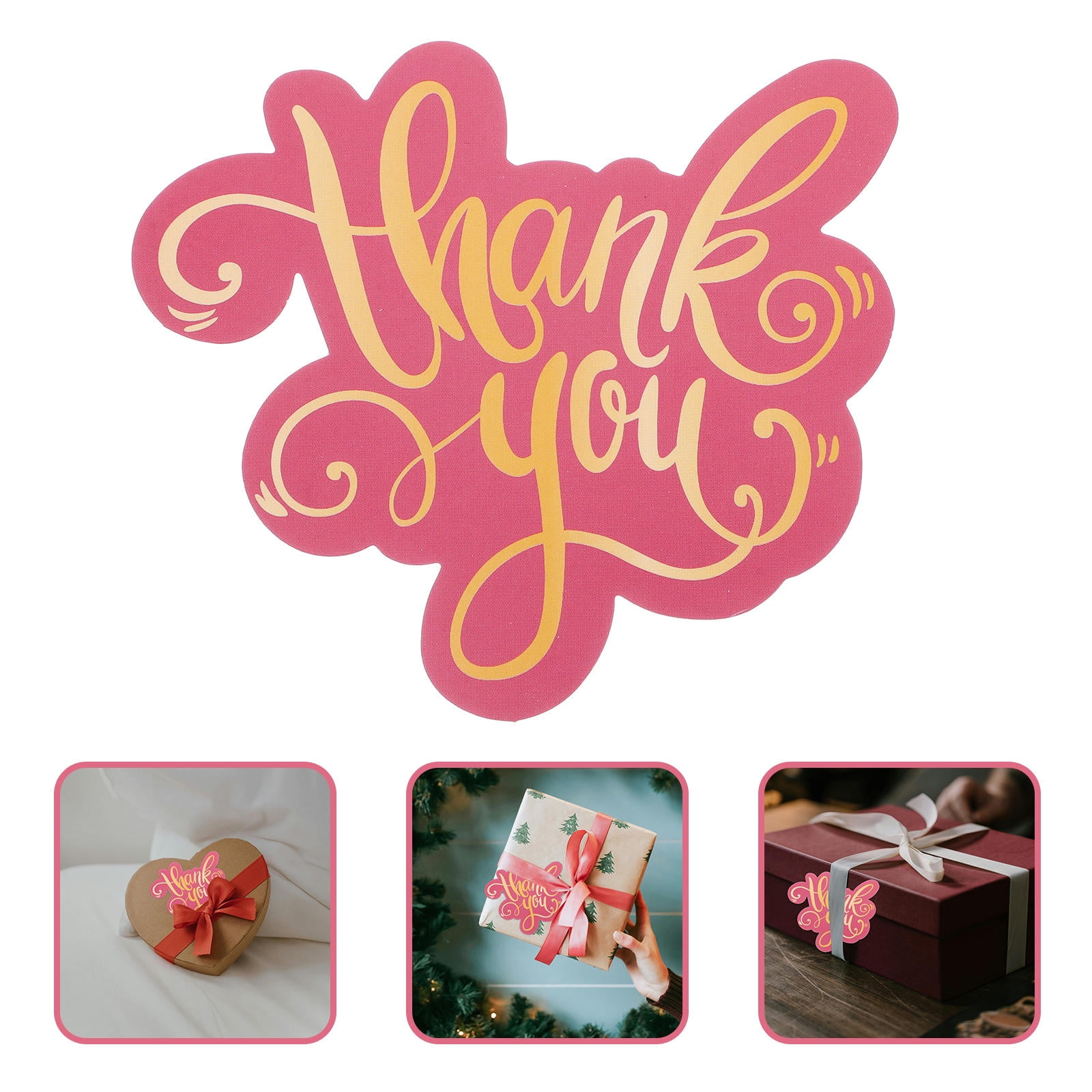 WEUVEB Thank You Cards Rosy Cardstock 50Pcs For Retailers - Walmart.com