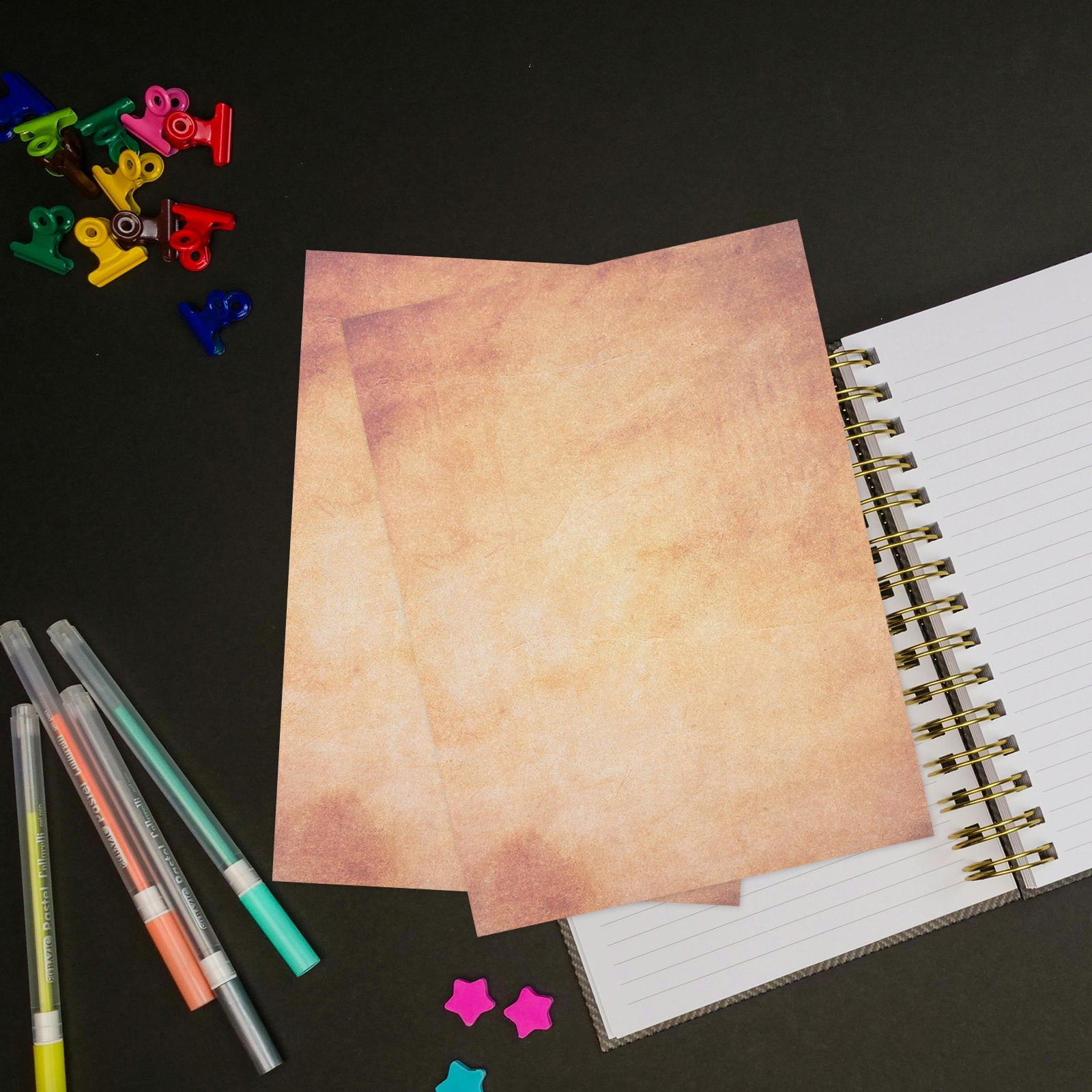 HOMEMAXS 50pcs Vintage Writing Paper Antique Stationery Paper Double ...