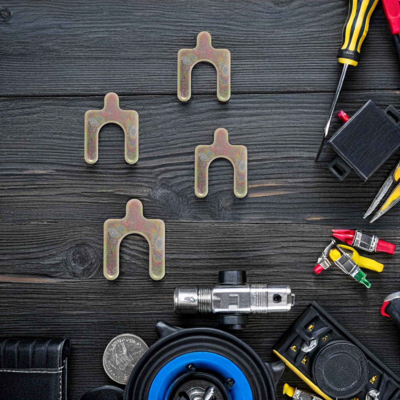 50pcs Wheel Alignment Shims Camber Adjustment steel U Shaped Shims Car ...