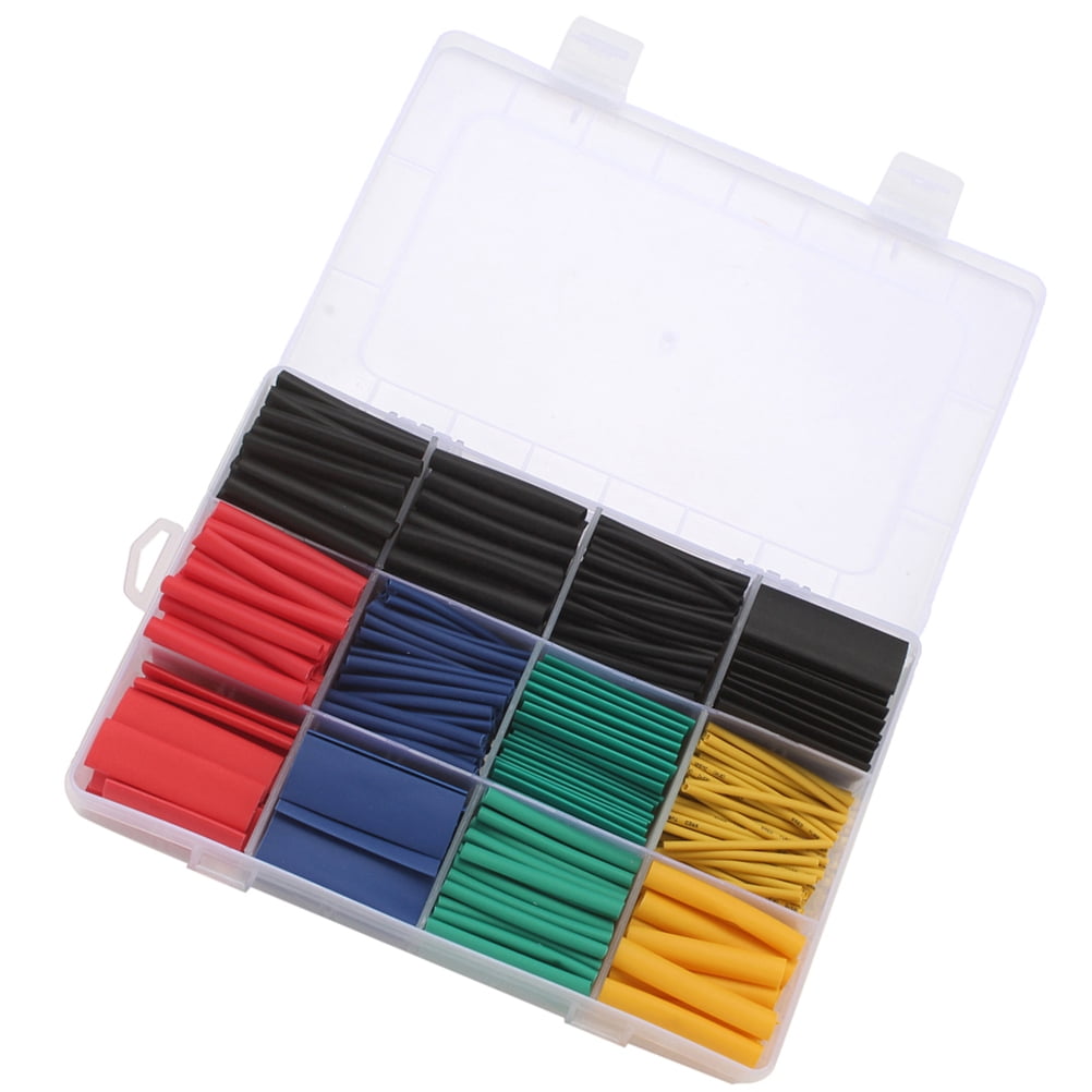HOMEMAXS 530 Pcs Electrical Wrap Wire Insulation Shrinkable Tube Clear ...