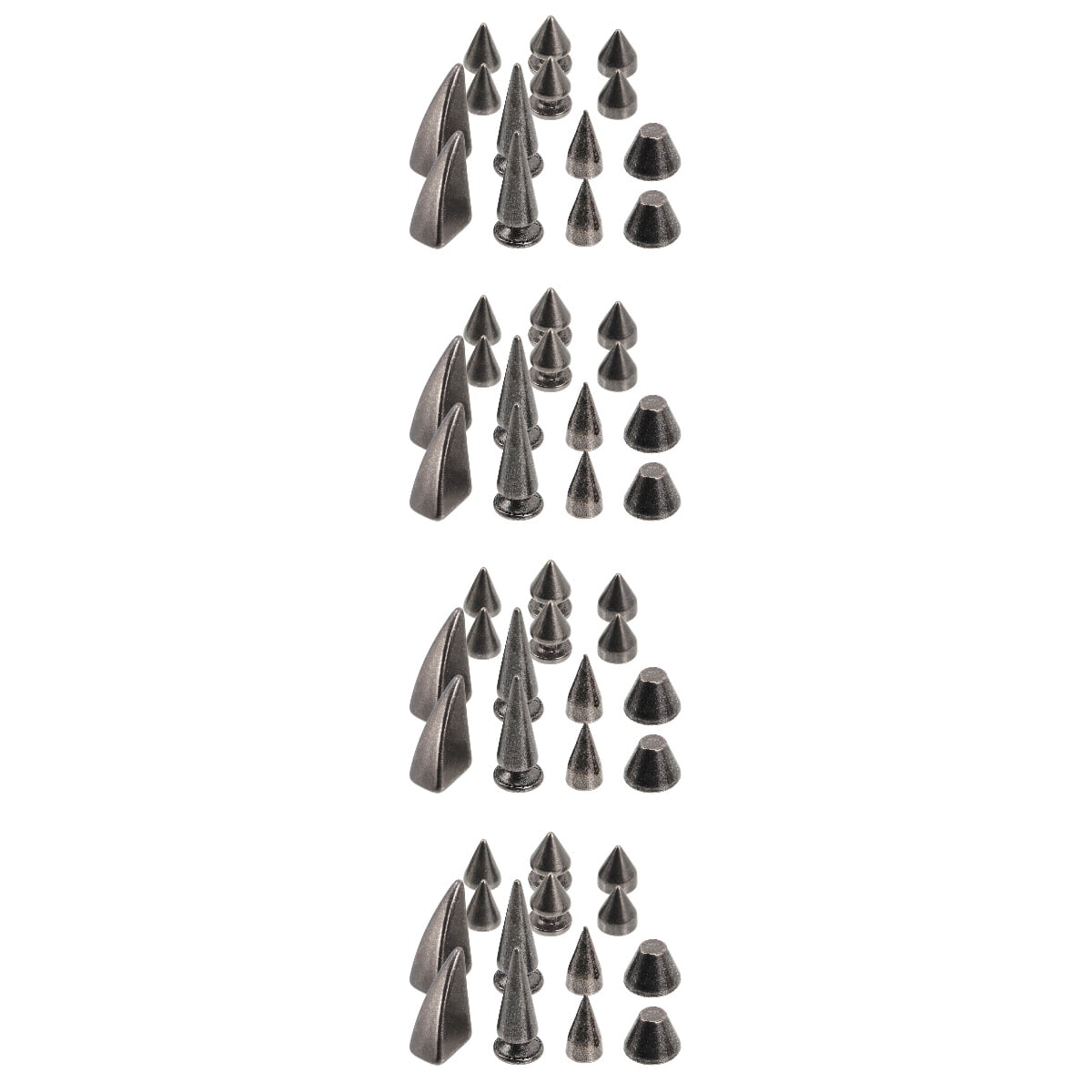 HOMEMAXS 56 Pcs Punk Rivets Metal Clothing Rivet DIY Spikes Studs for ...
