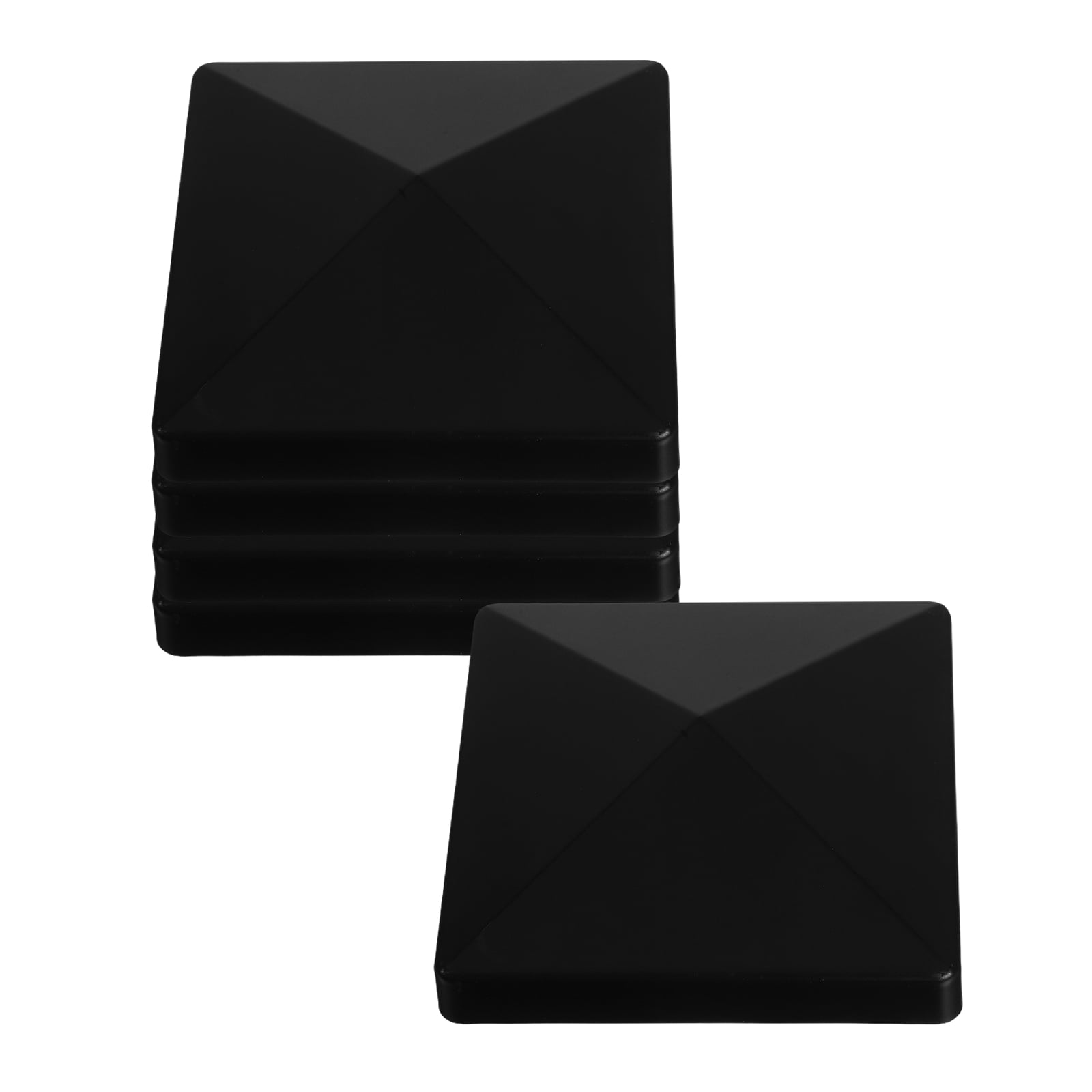 HOMEMAXS 5PCS Pyramid Column Covers Fence Post Caps Plastic Post Tops ...