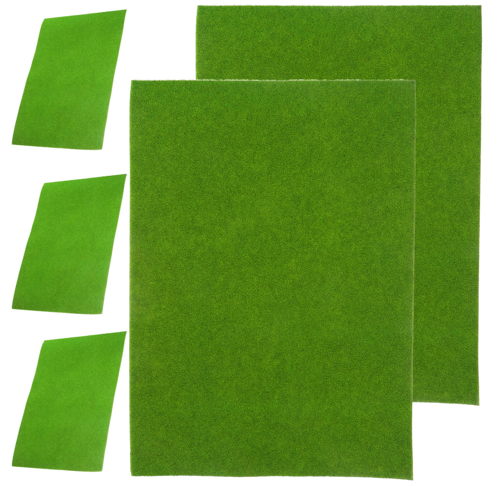 HOMEMAXS 5Pcs Fake Grass Turf Sand Table Grass Mat Sand Table Fake Mat ...