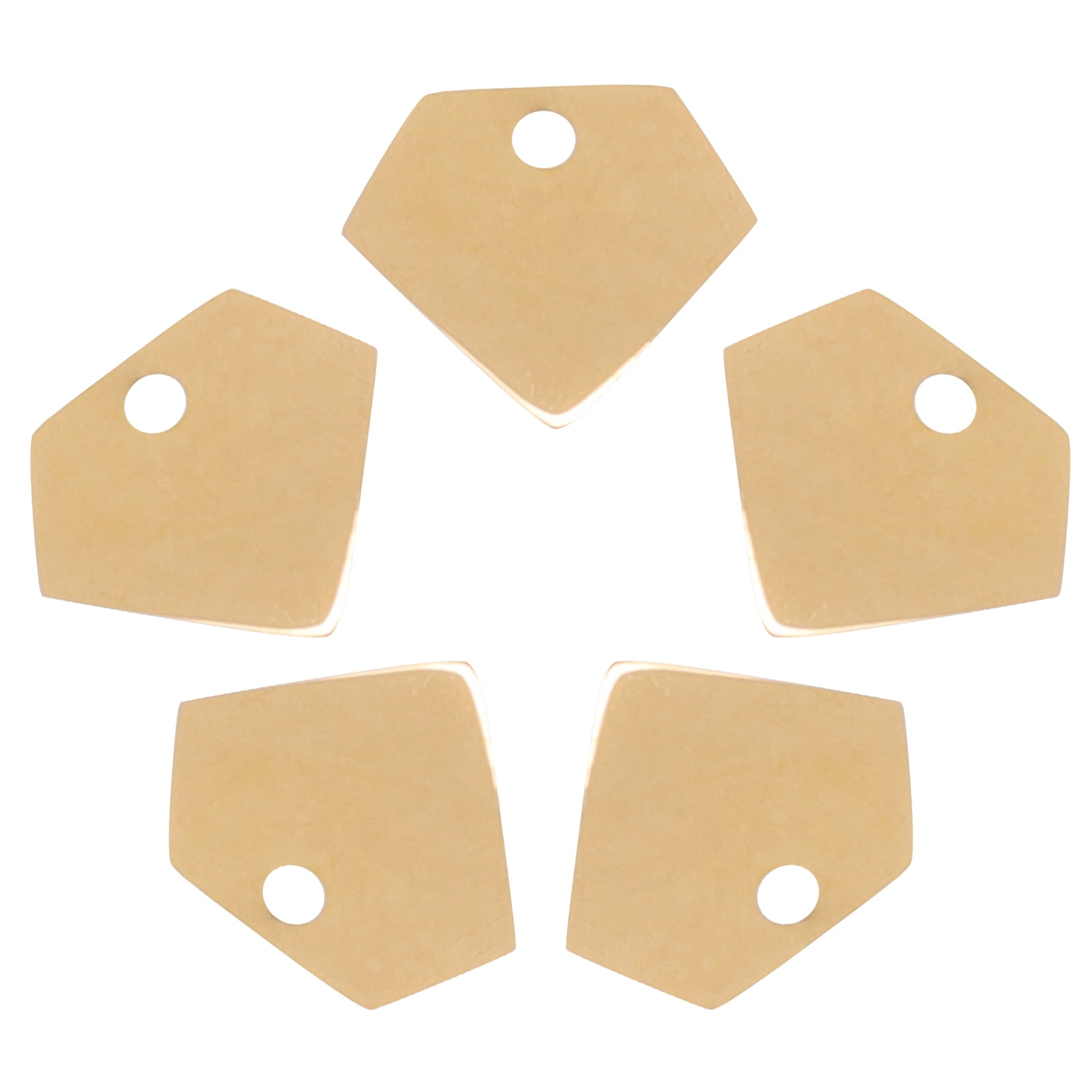 HOMEMAXS 5Pcs Stamping Blanks Tags with Hole Stainless Steel Blank Tags ...