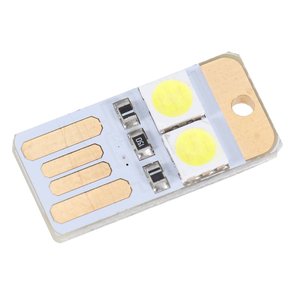 HOMEMAXS 5V Super Bright Pure White 2-LED Light Chip for DIY USB ...