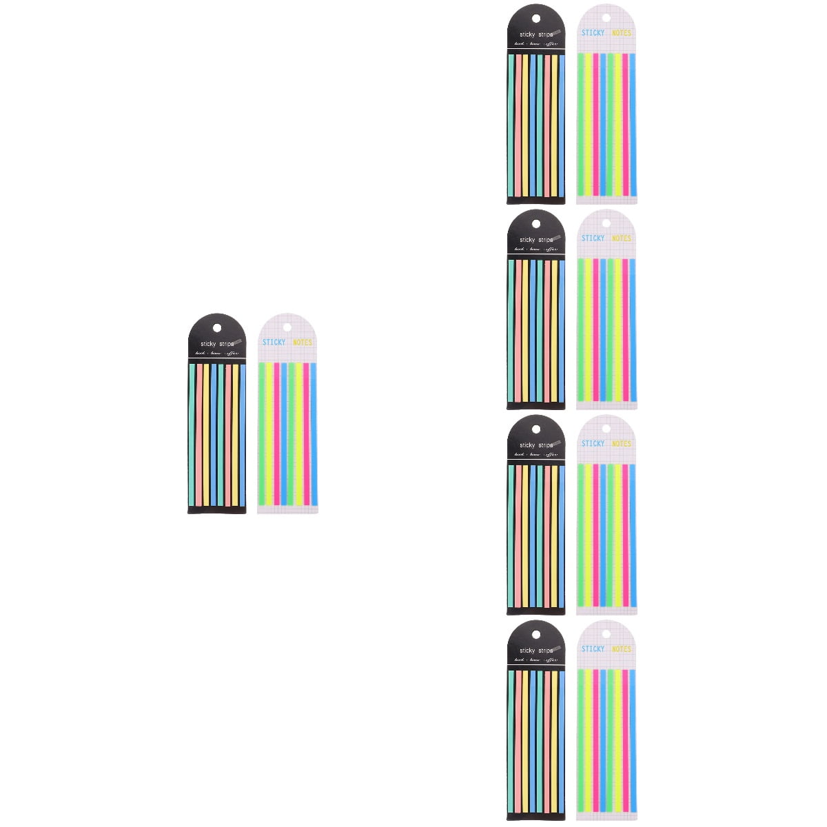 HOMEMAXS 5pcs 2 Books of Colored Bookmarks Reading Notebook Tabs ...
