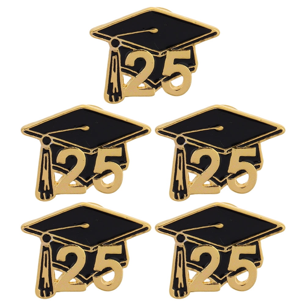 HOMEMAXS 5pcs 2025 Graduation Cap Brooch Pin Graduation Lapel Pins ...