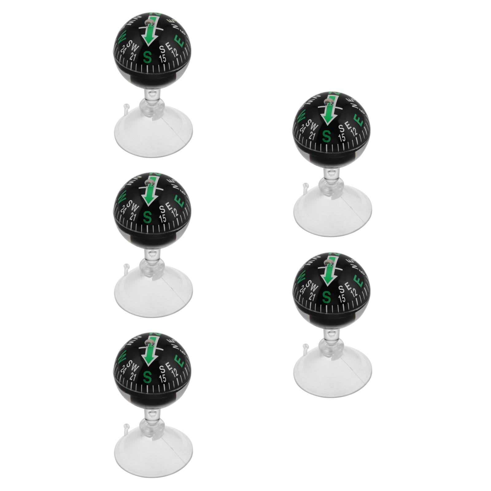 HOMEMAXS 5pcs Automotive Dashboard Compass With Suction Cup For Car And ...