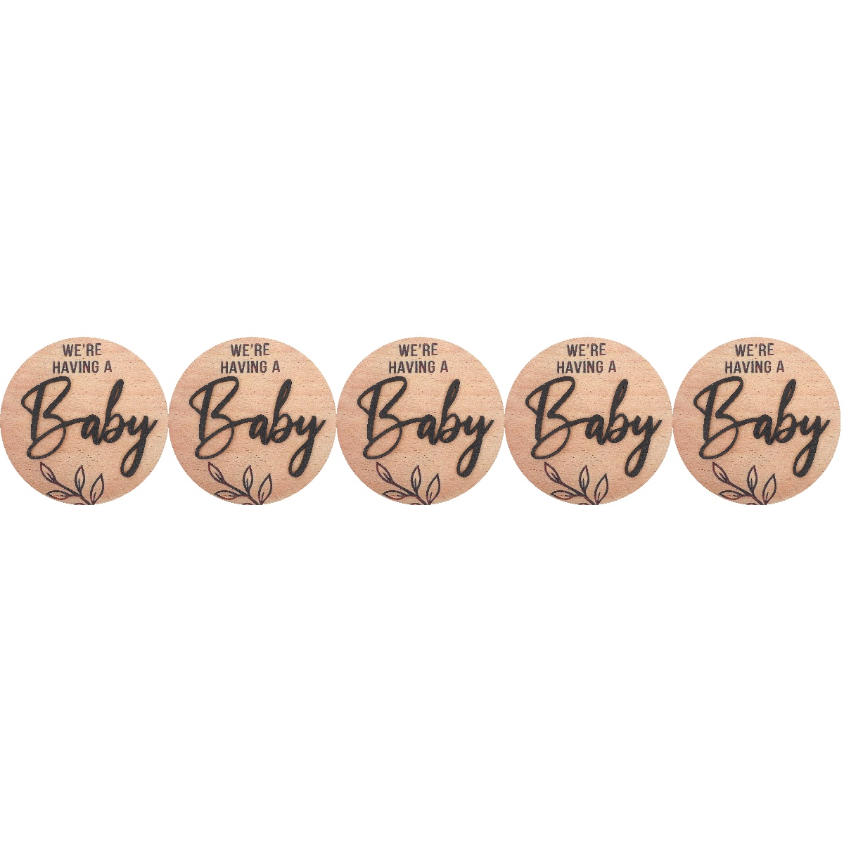 5pcs Birth Announcement Sign Baby Arrival Sign Newborn Announcement ...