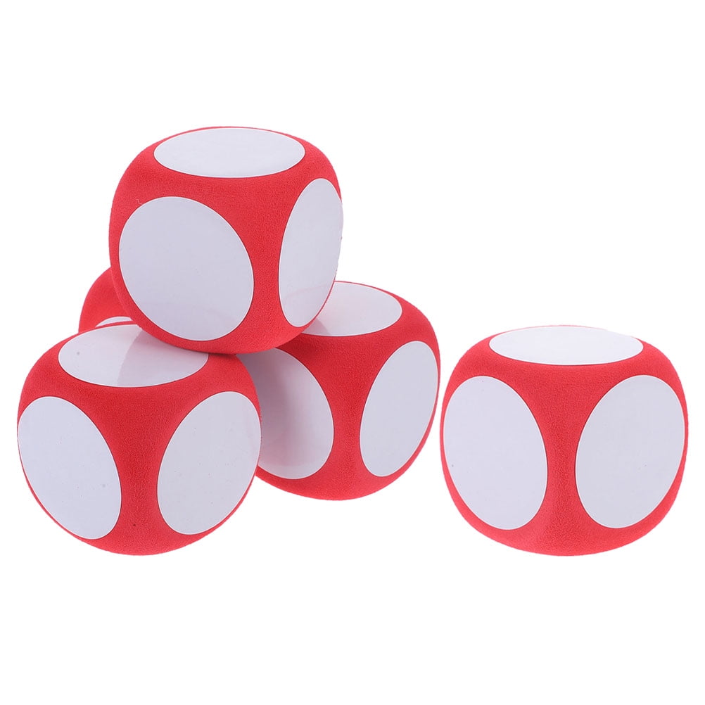 HOMEMAXS DIY Creative Red Foams Dice for Playing Use Perfect Size for Party Games and Family Fun ...
