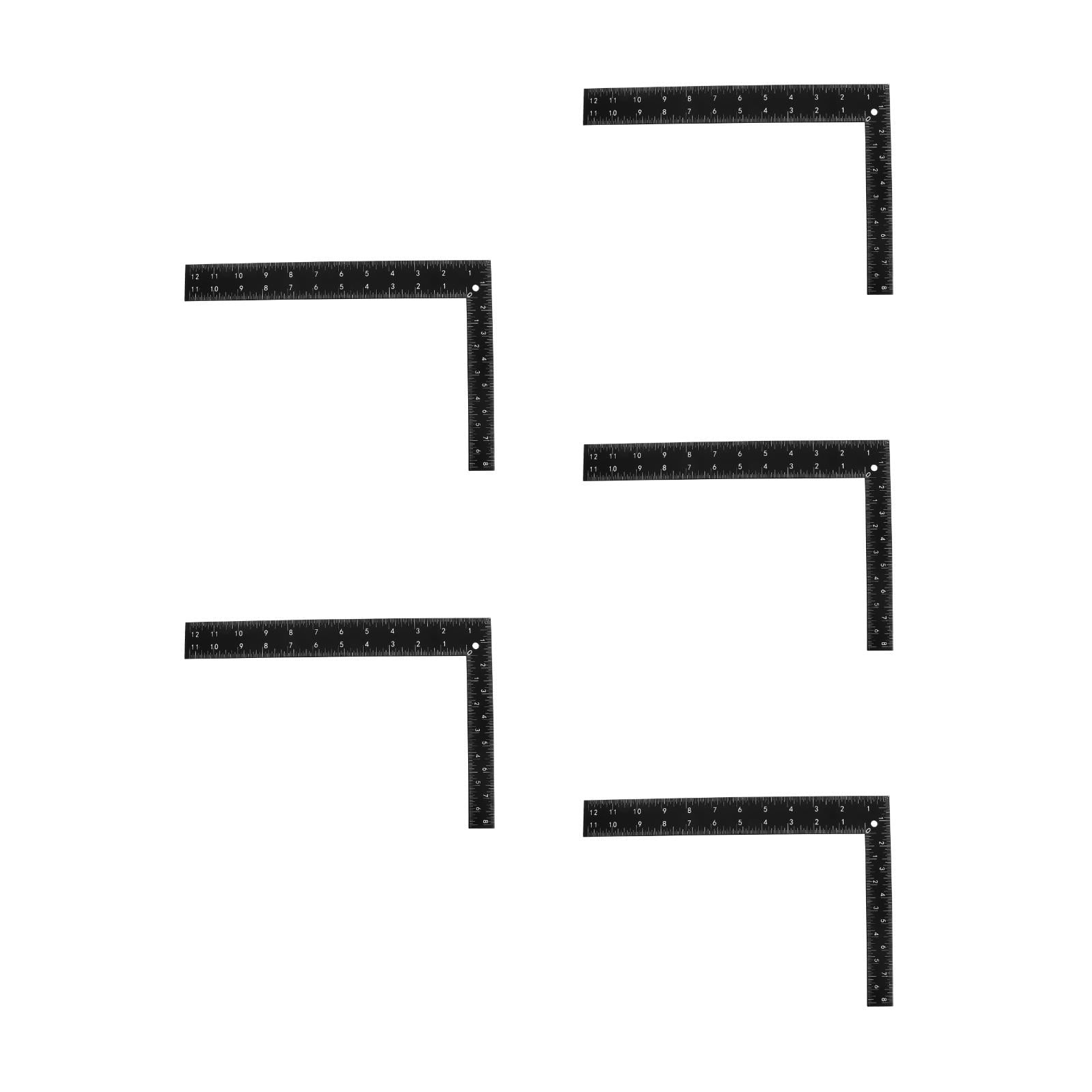 5pcs Carpenter Ruler Steel Angle Ruler L-shaped Ruler Right Angle Ruler ...