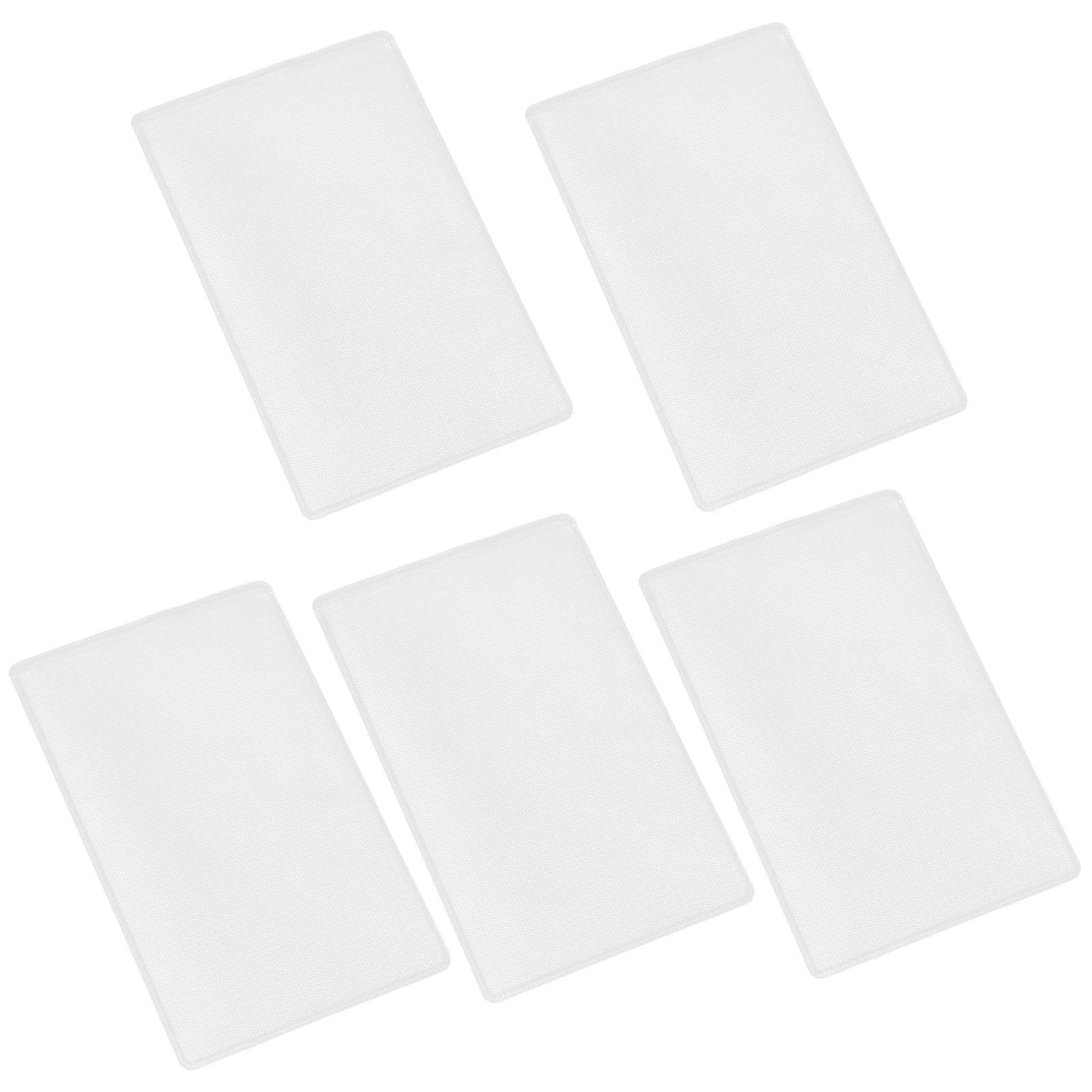 HOMEMAXS 5pcs Clear ID Holder Hard Plastic Card Sleeves for Business ...