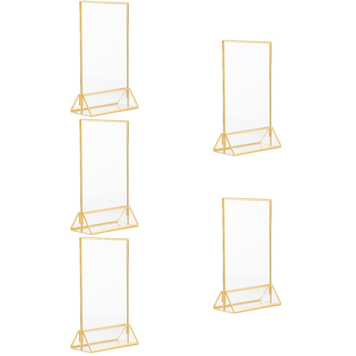 HOMEMAXS 5pcs Clear Menu Display Stand Desktop Poster Holder Acrylic ...